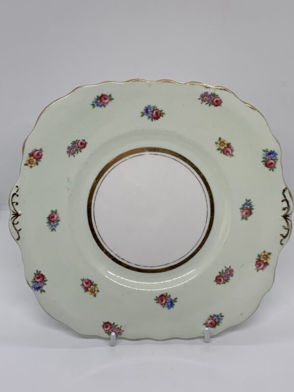 Vintage Colclough Fine Bone China Cake Plate 21cm with Rosebud Pattern ...