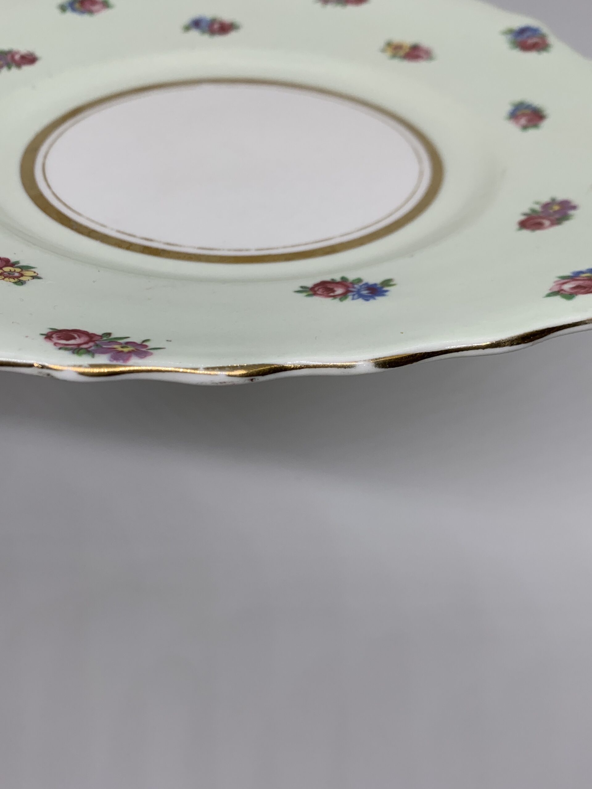 Vintage Colclough Fine Bone China Cake Plate 21cm with Rosebud Pattern ...