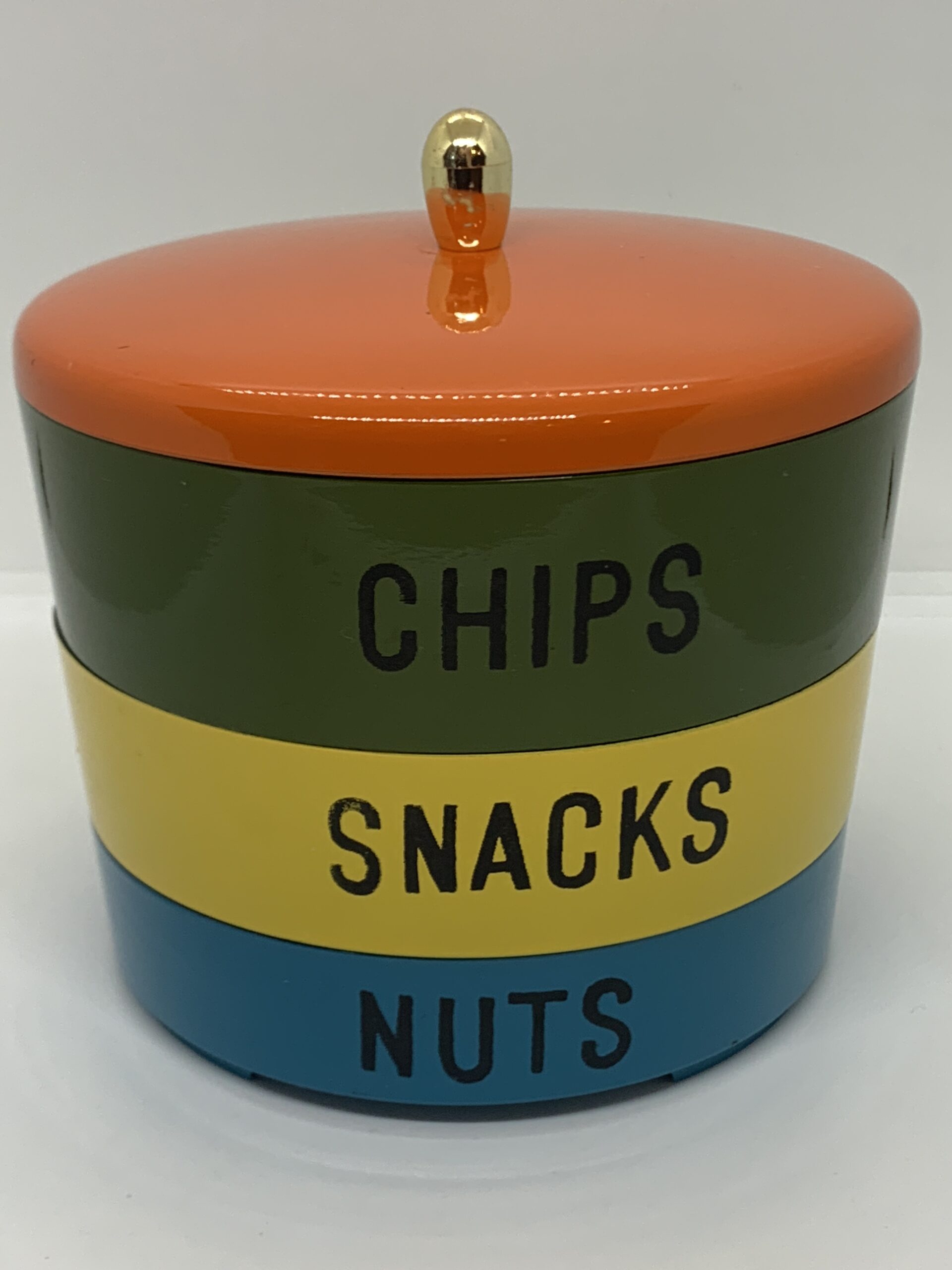 Retro Stacking Snack Containers with Lid 15cm - Vintage Keepsakes