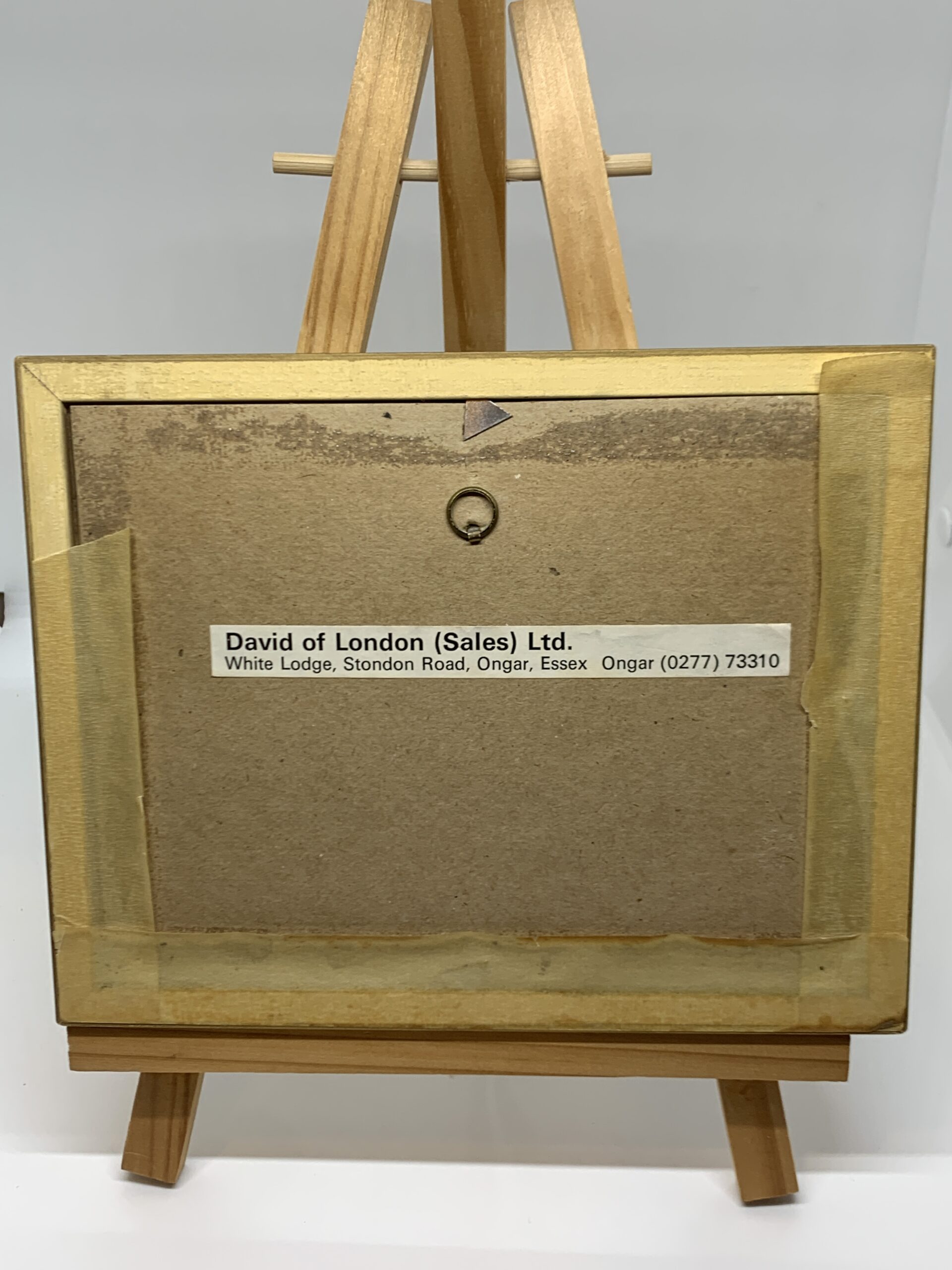 David of London Tower Bridge Clock Collage Art 17x22cm - Vintage Keepsakes