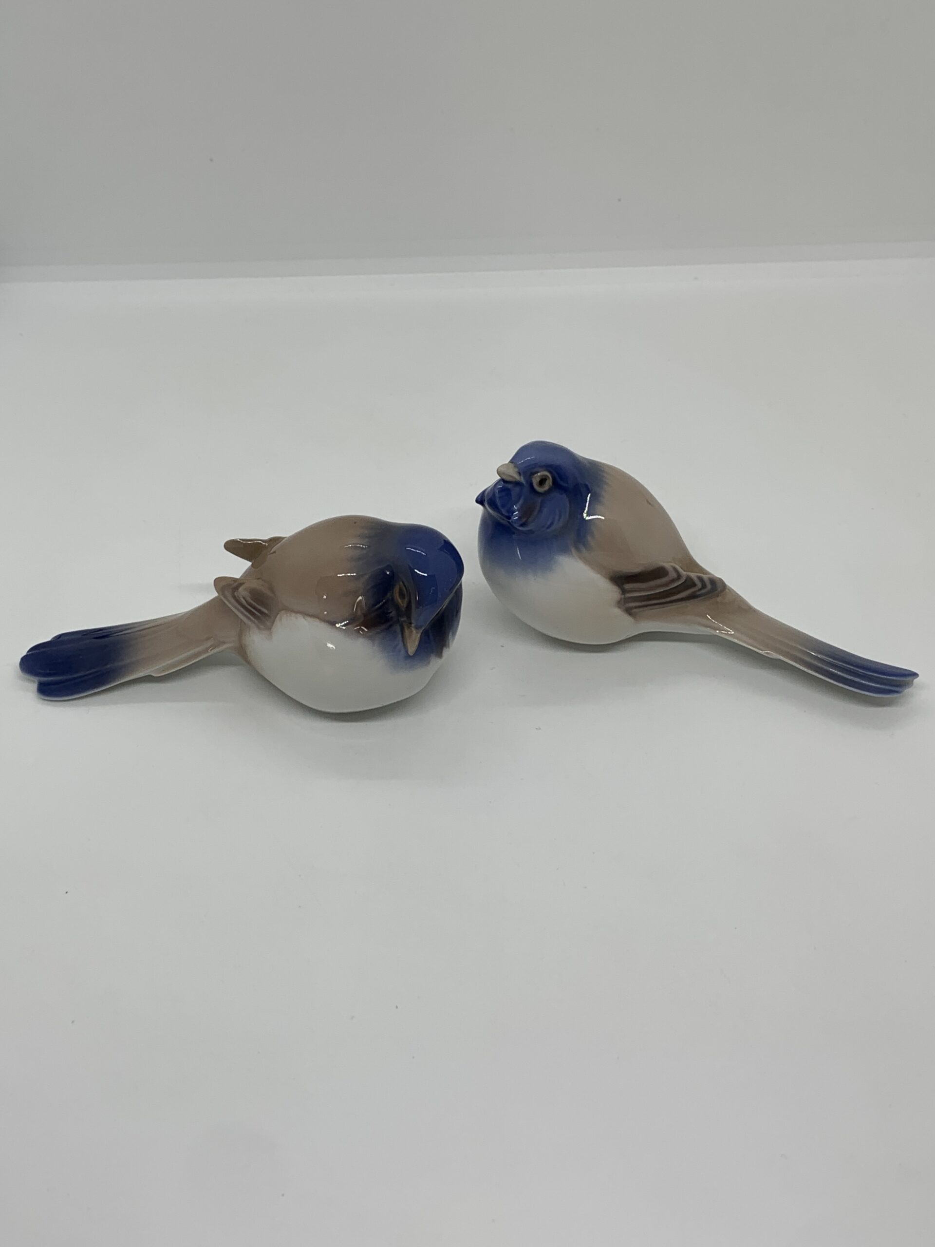 Pair of Bing and Grondahl Titmouse Birds - Pessimist and Optimist ...