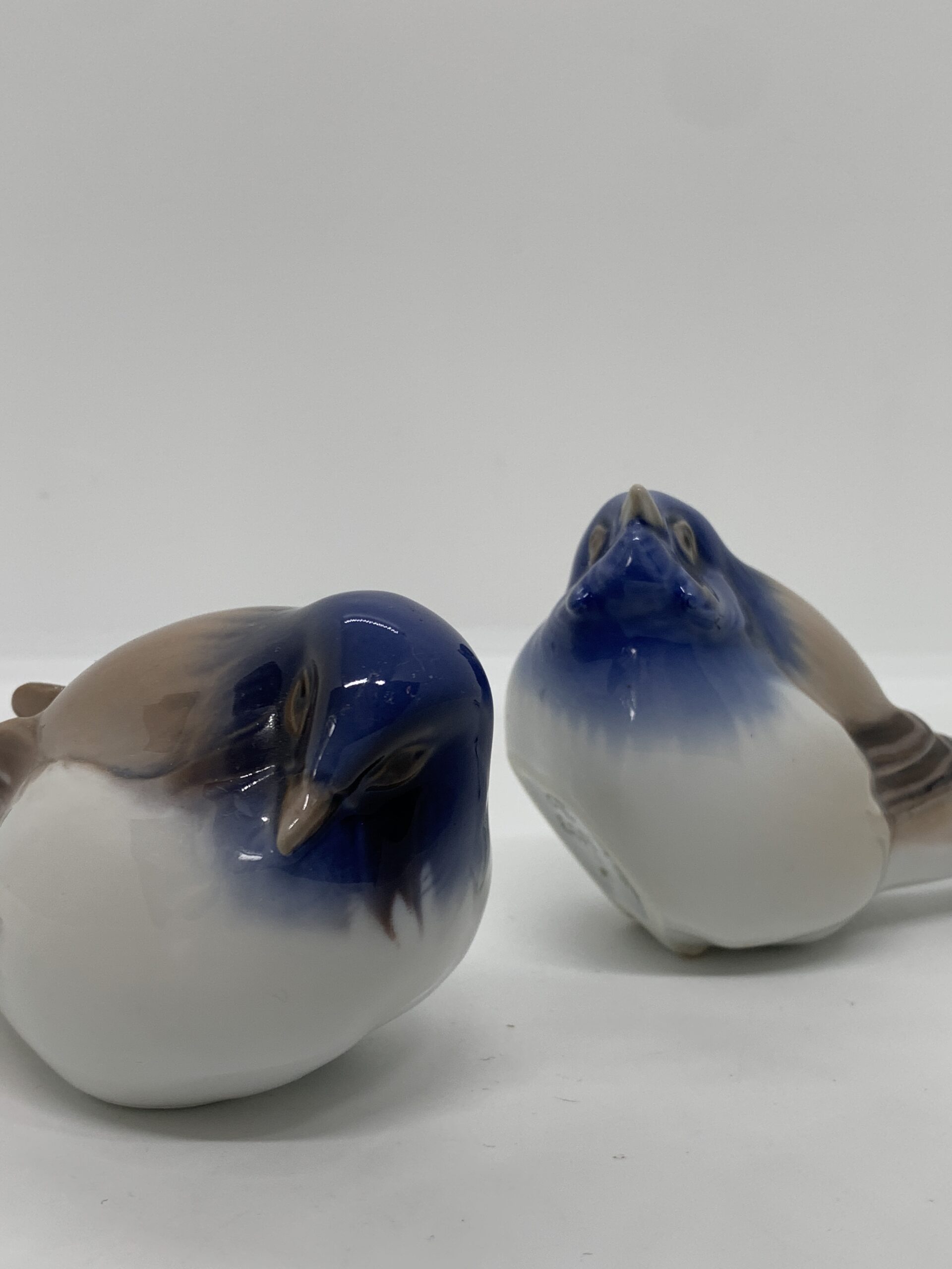 Pair of Bing and Grondahl Titmouse Birds - Pessimist and Optimist ...