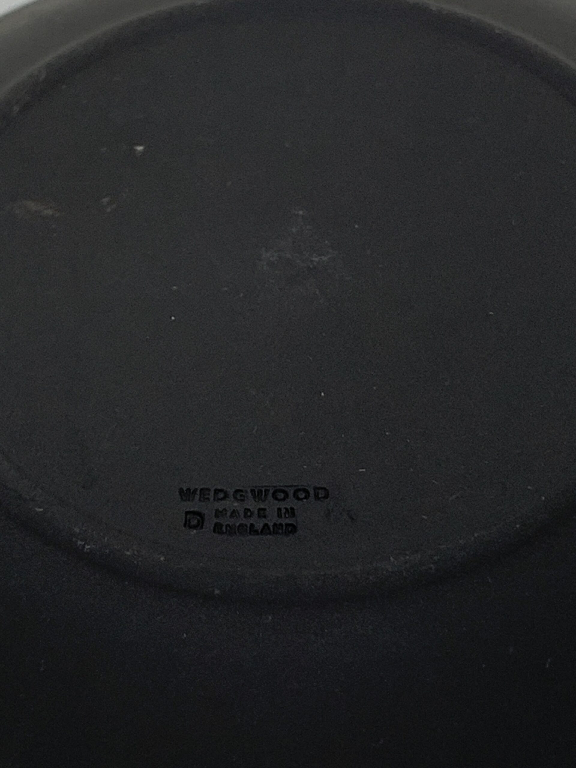 Wedgwood Black Jasperware Fluted Plate Crocodile Design 12cm - Vintage ...