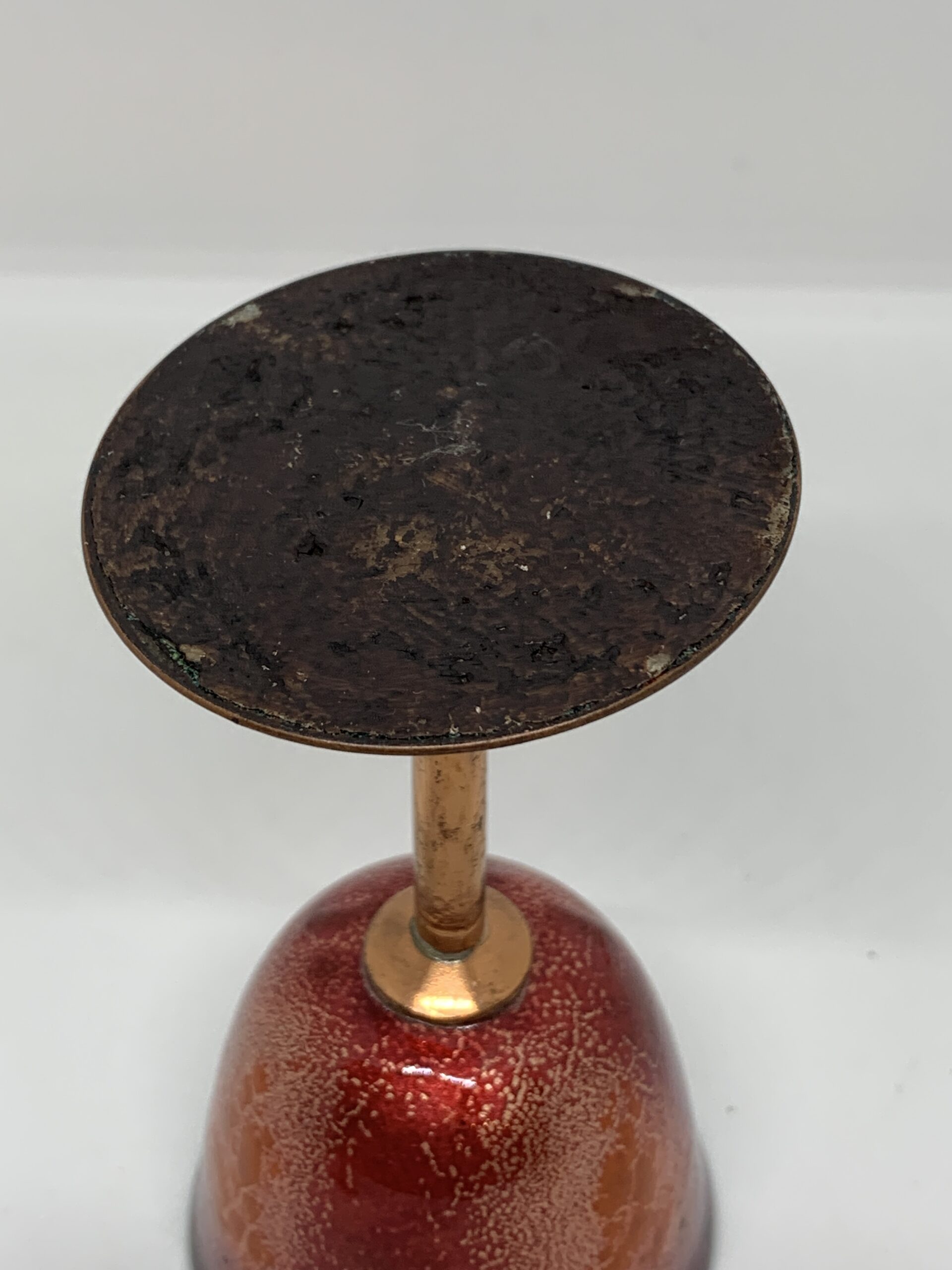 Small Enameled Copper Goblet 13cm - Vintage Keepsakes