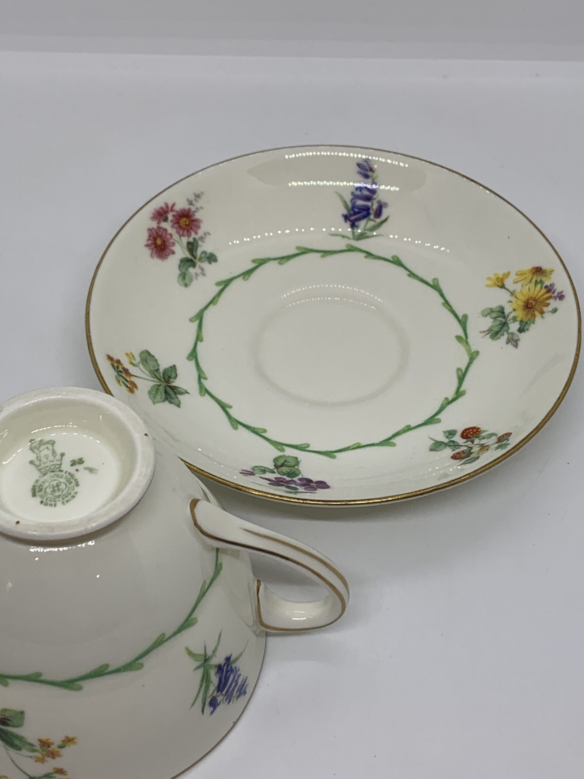 Royal Doulton Wild Flowers Duo - Bone China pattern V1566 - c1930 ...