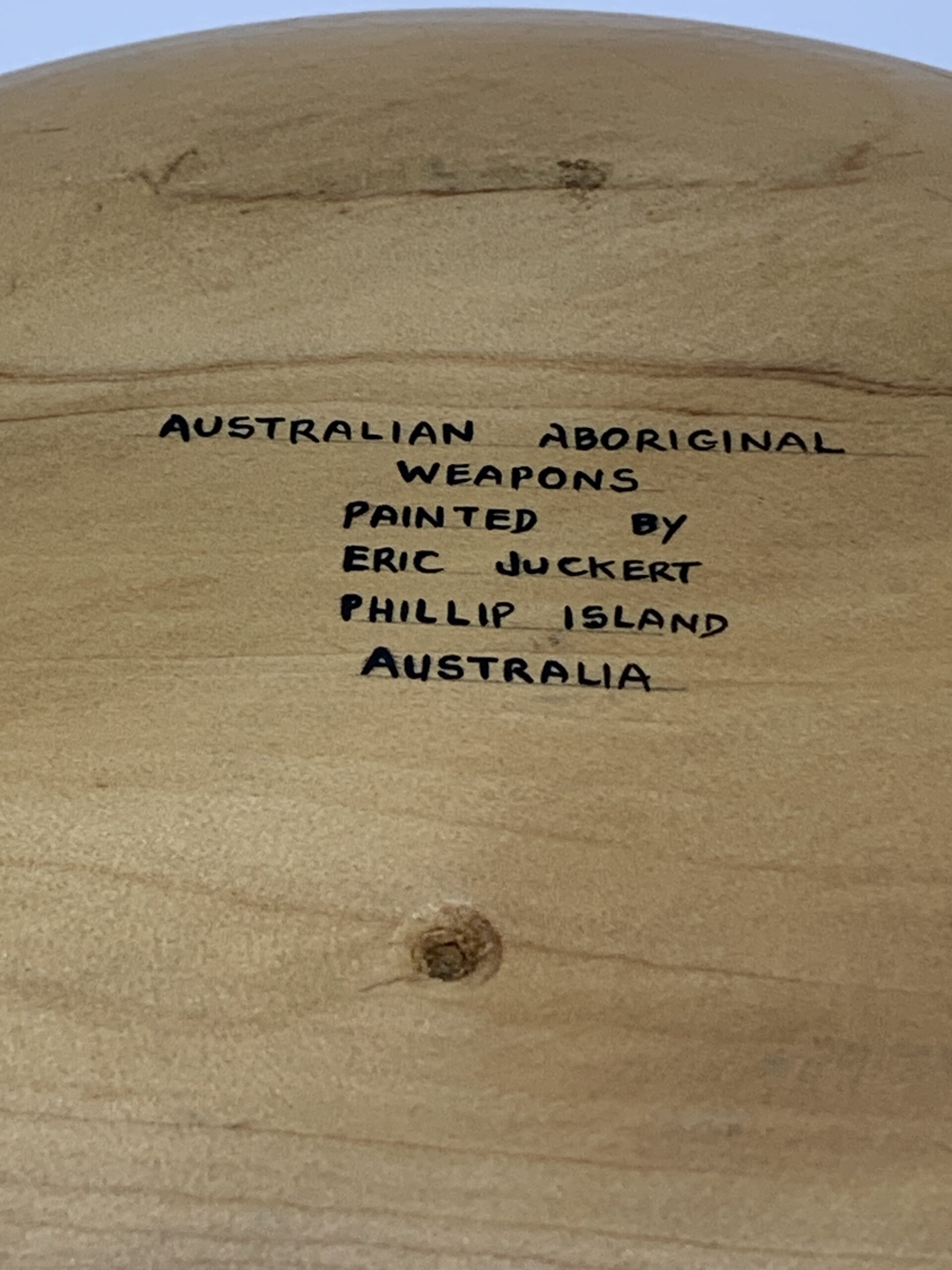Eric Juckert Wooden Serving Platter - Australian Aboriginal Weapons ...