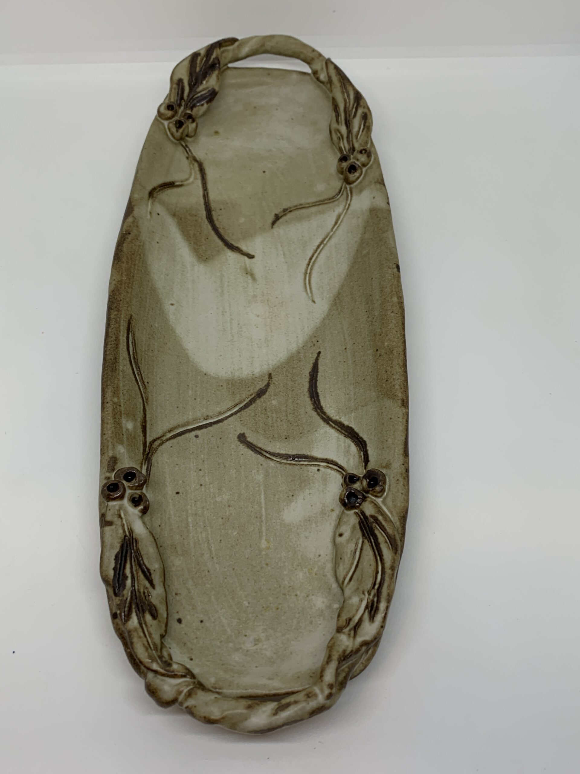 Pottery Tray Gumnut Design (35cm long) - Vintage Keepsakes