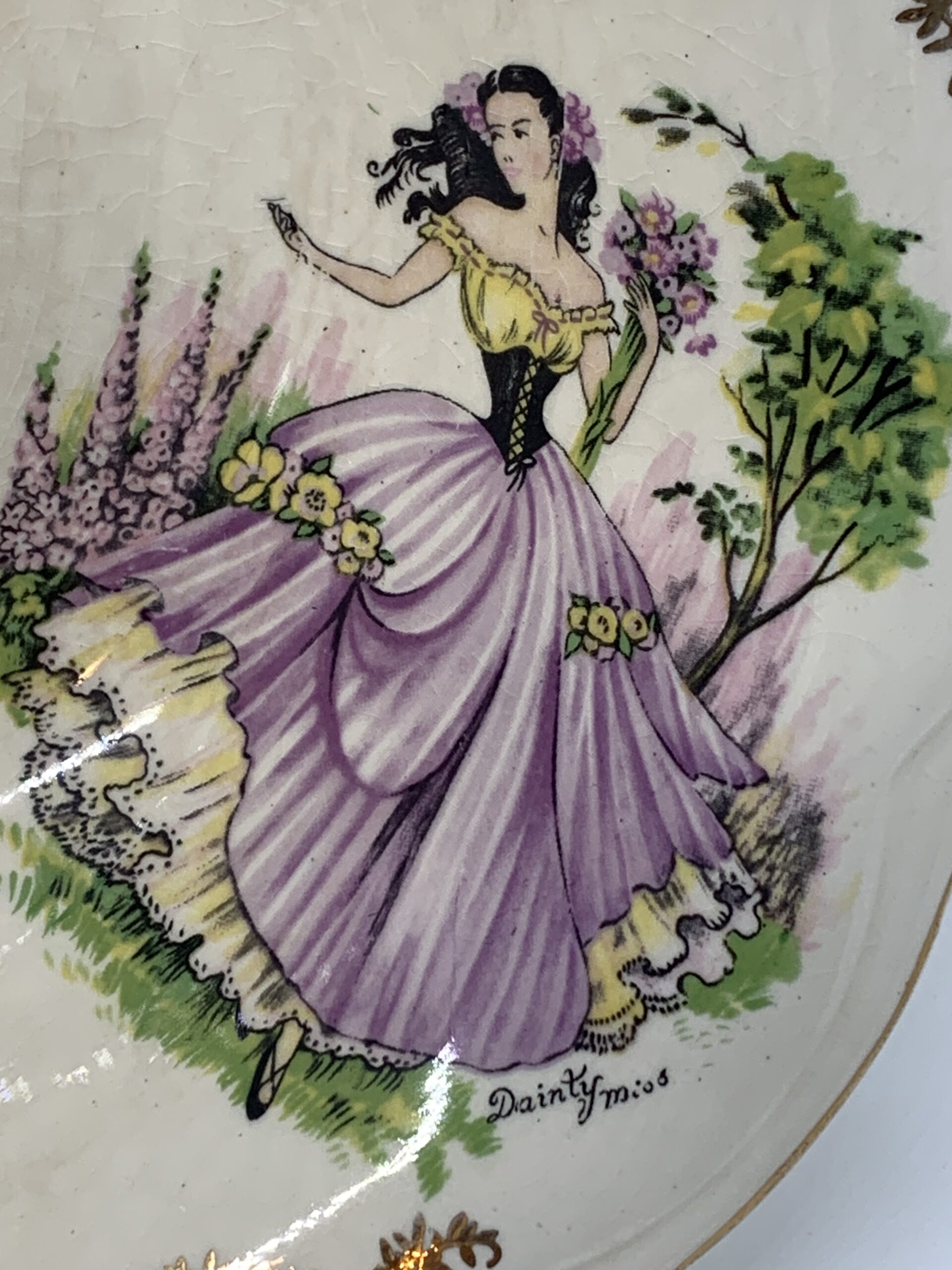 Vintage Regency British Anchor Dainty Miss Bowl 5706 23cm - Vintage ...