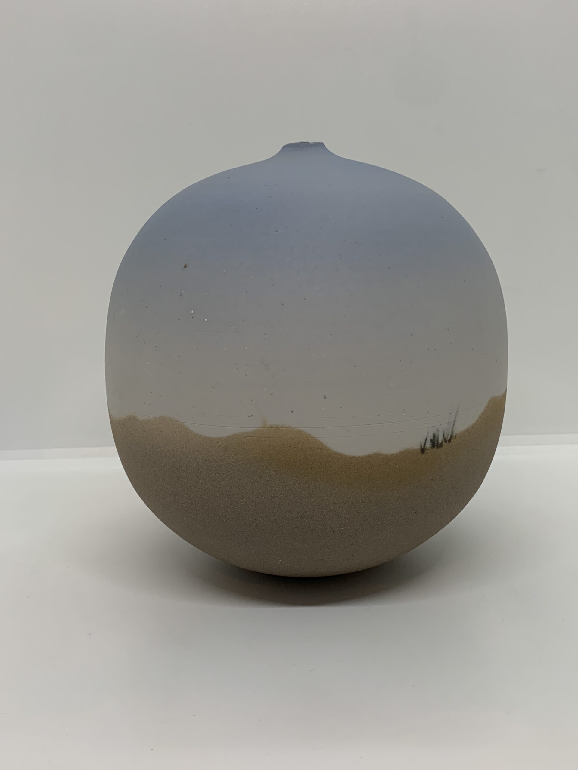 Large Orb Vase with Narrow Opening mark to base 17cm - Vintage Keepsakes