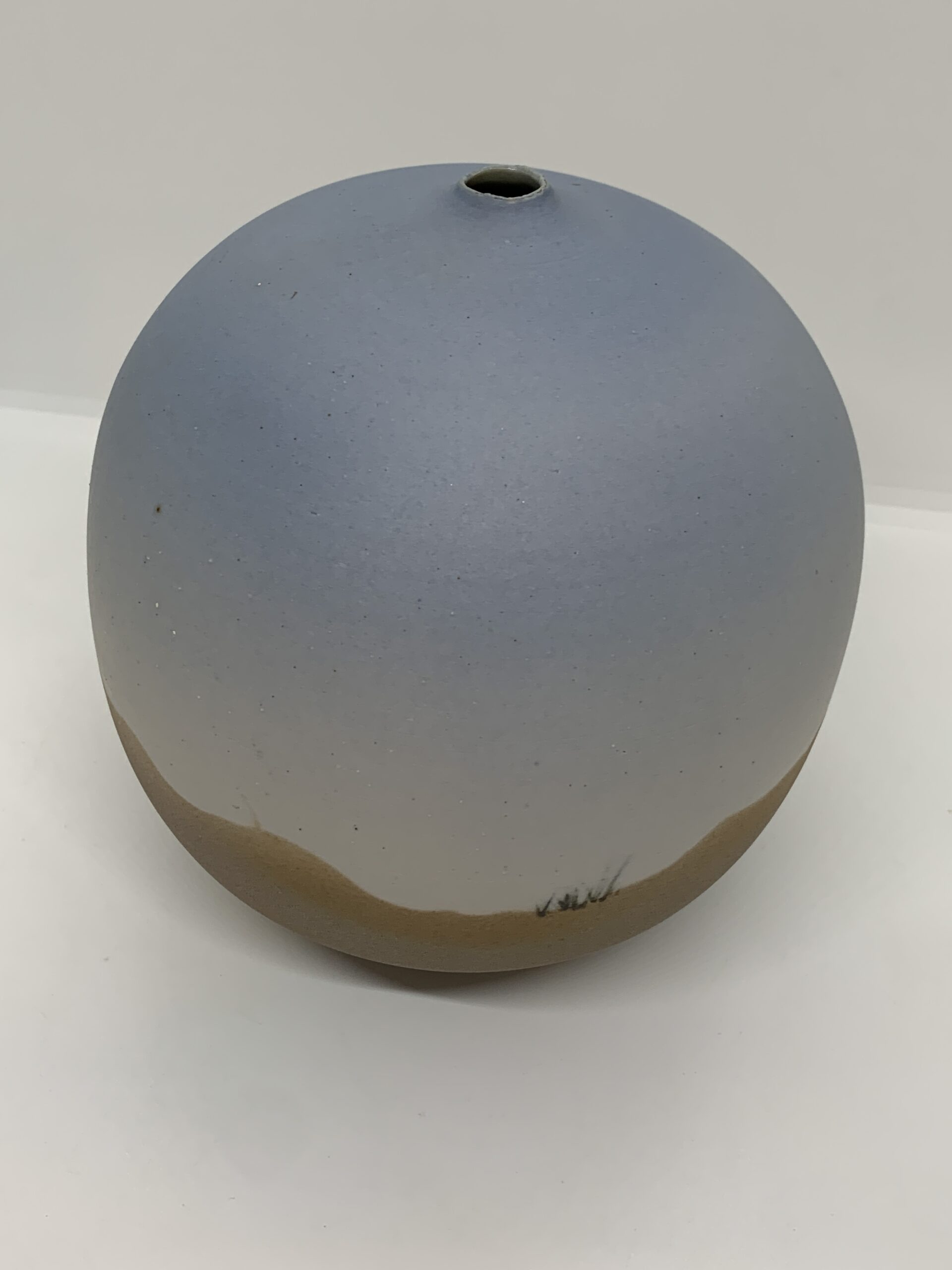 Large Orb Vase with Narrow Opening mark to base 17cm - Vintage Keepsakes