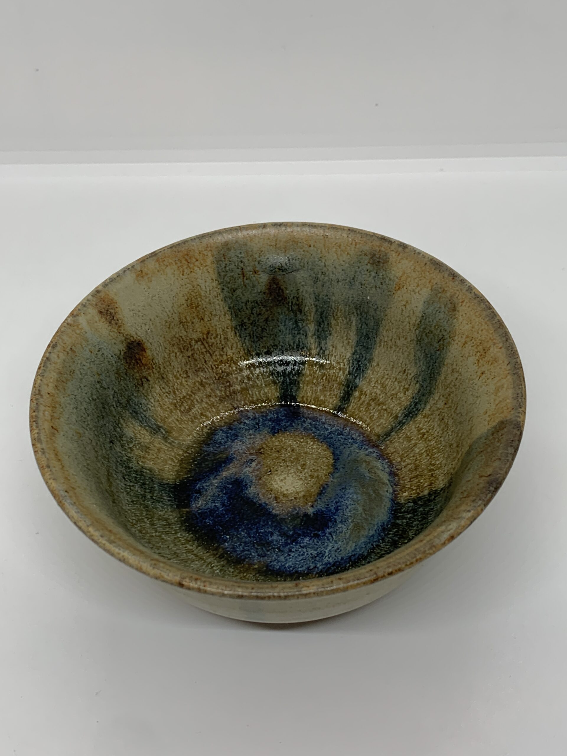 Studio Pottery Bowl marked 14cm wide - Vintage Keepsakes