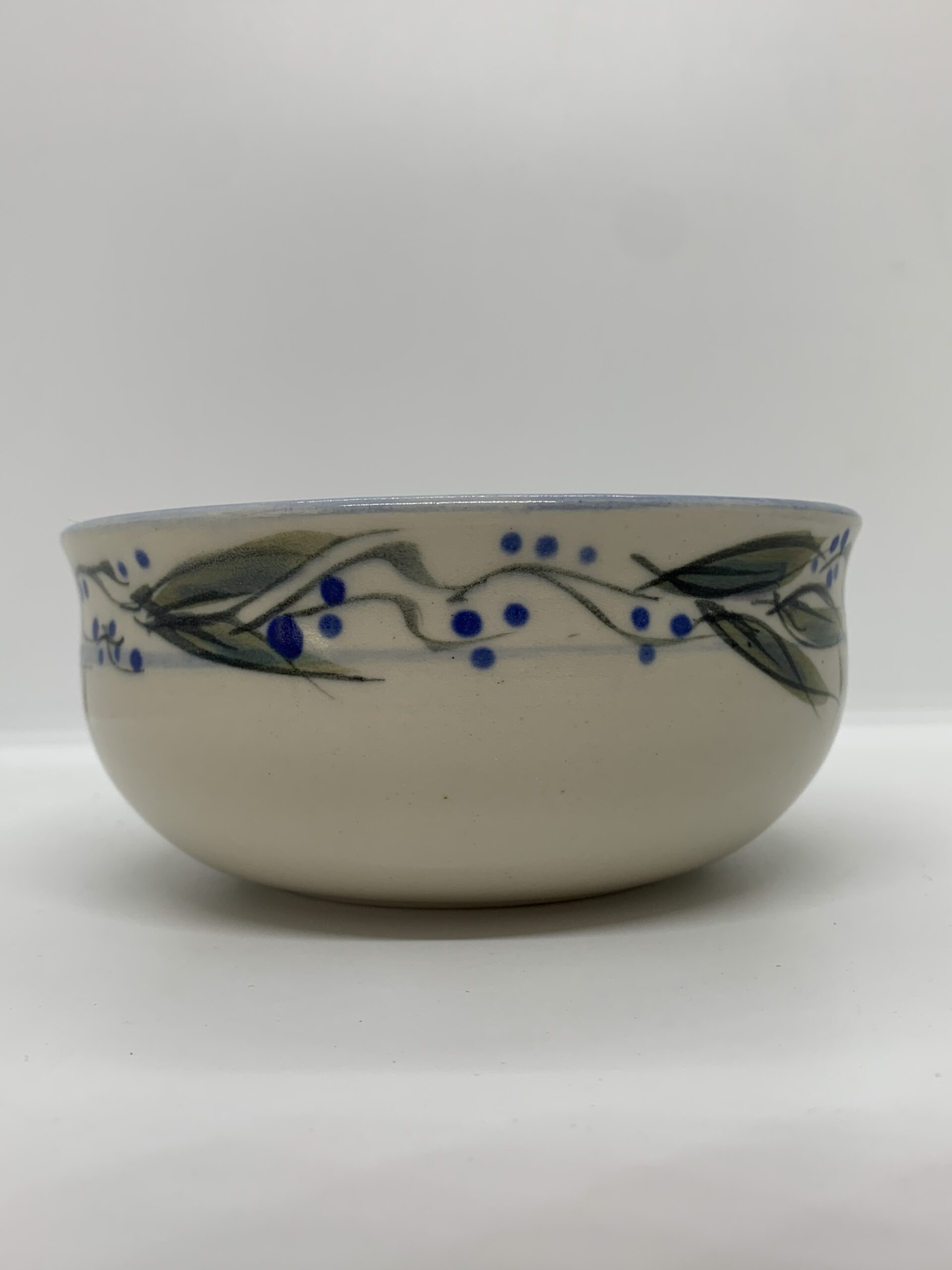 Pottery Bowl marked to base Barbara Mann 14cm wide - Vintage Keepsakes