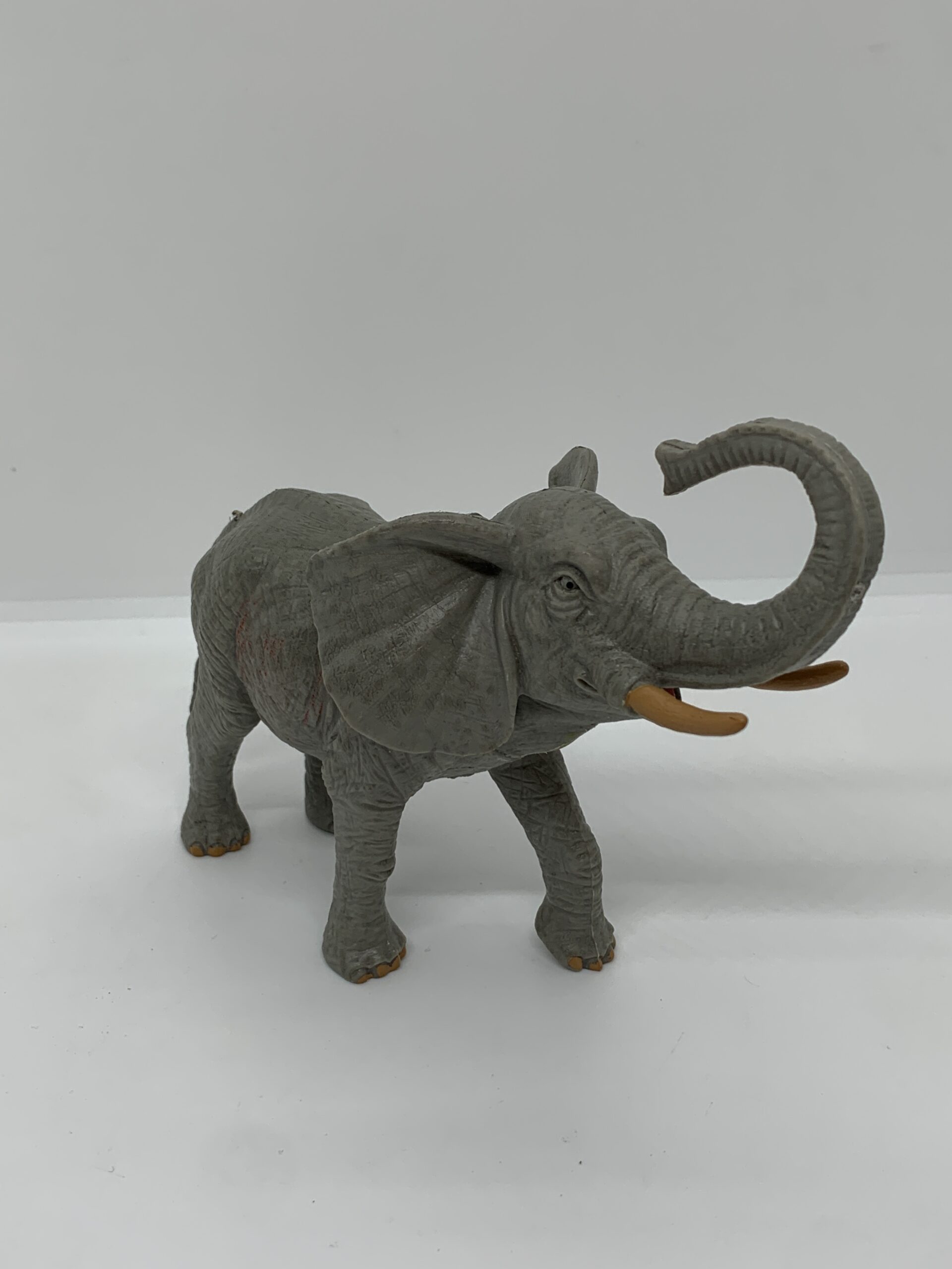 Plastic Animal Elephant 13cm high - Vintage Keepsakes