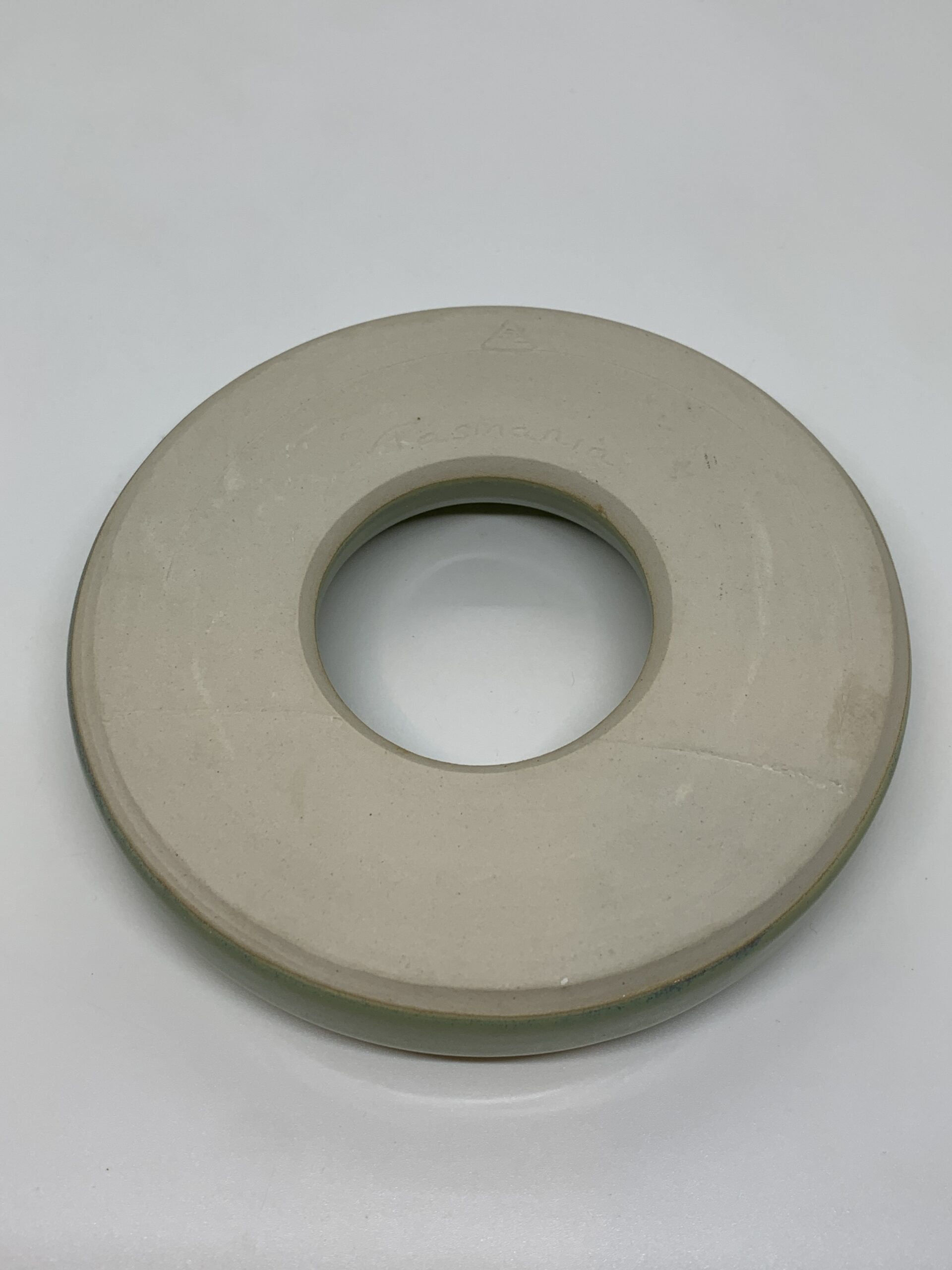 Sally Clegg Ring Vase Tasmania Pottery 16cm wide - Vintage Keepsakes