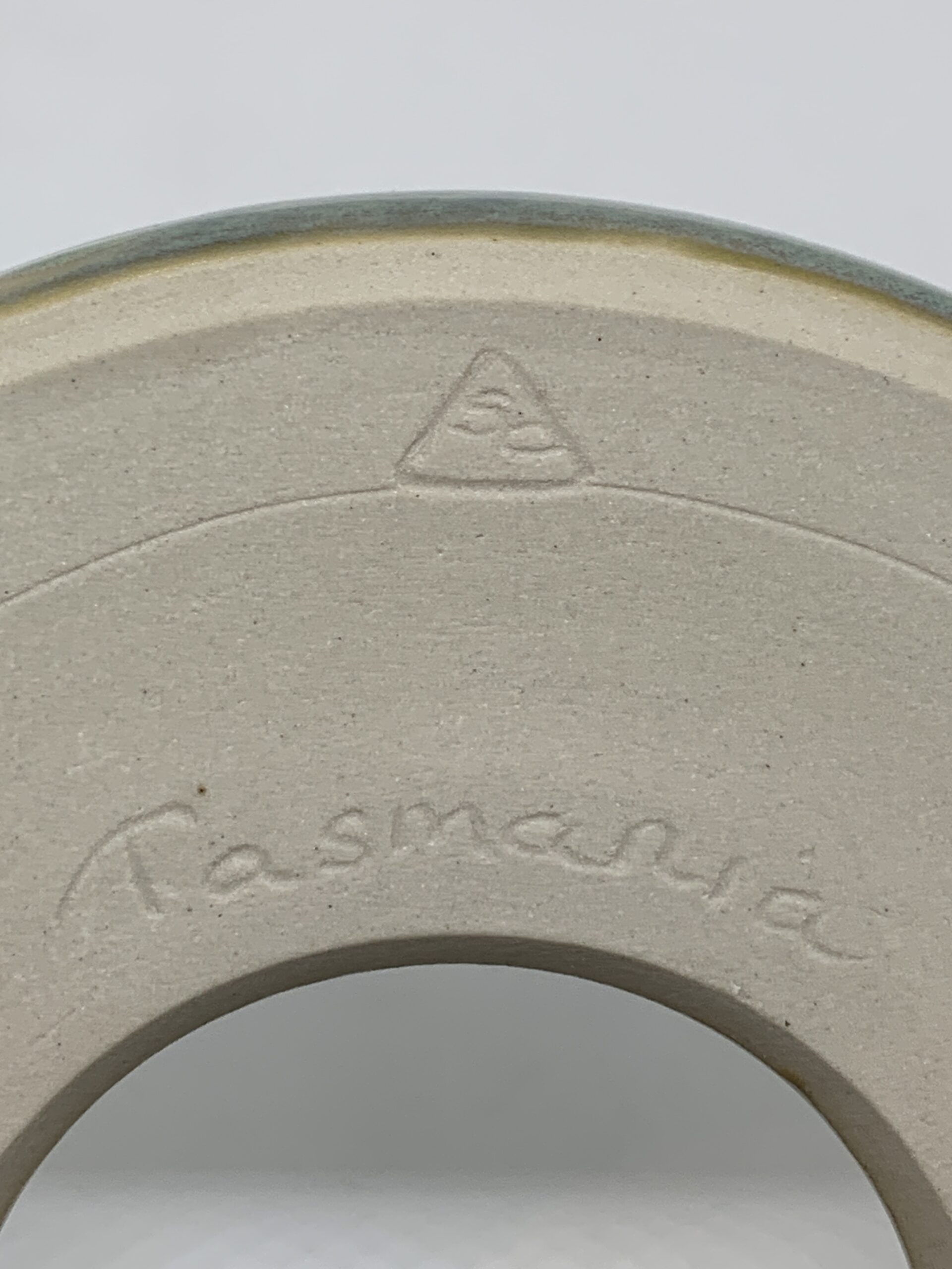 Sally Clegg Ring Vase Tasmania Pottery 16cm wide - Vintage Keepsakes