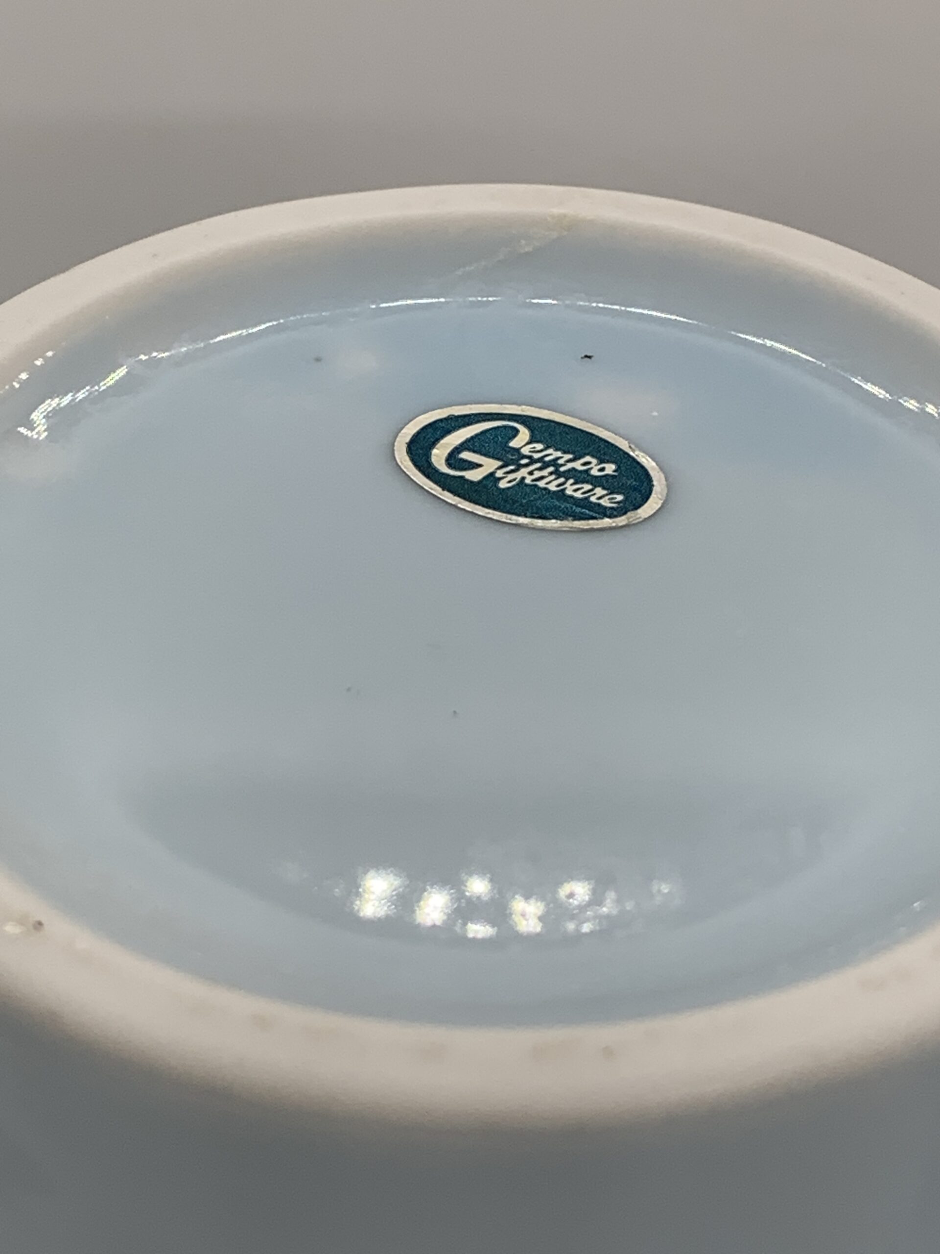 Gempo Giftware Powder Blue Porcelain Vase with Child Relief to side ...