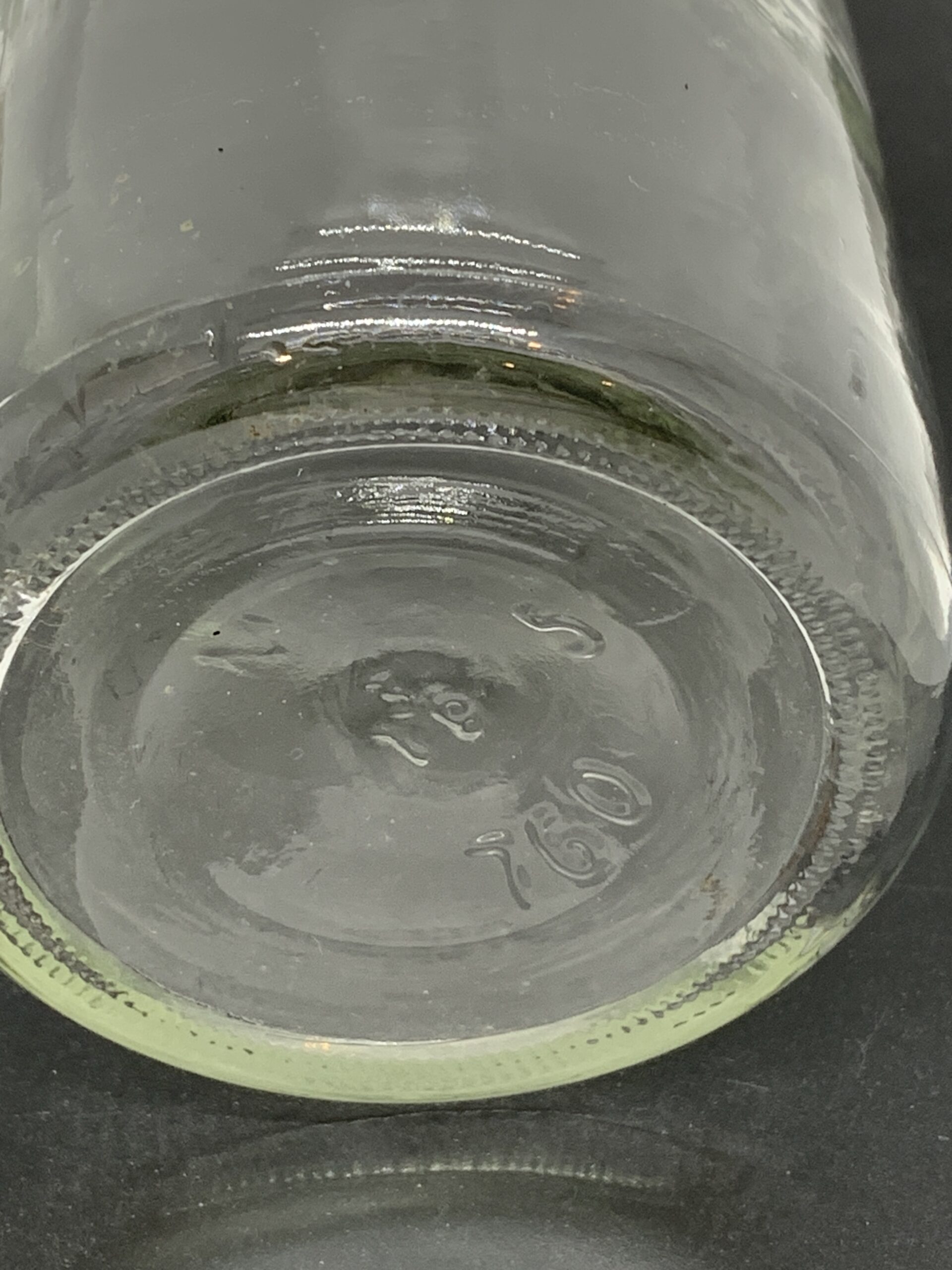 Vintage Embossed Imperial Half Pint Bottle - Vintage Keepsakes