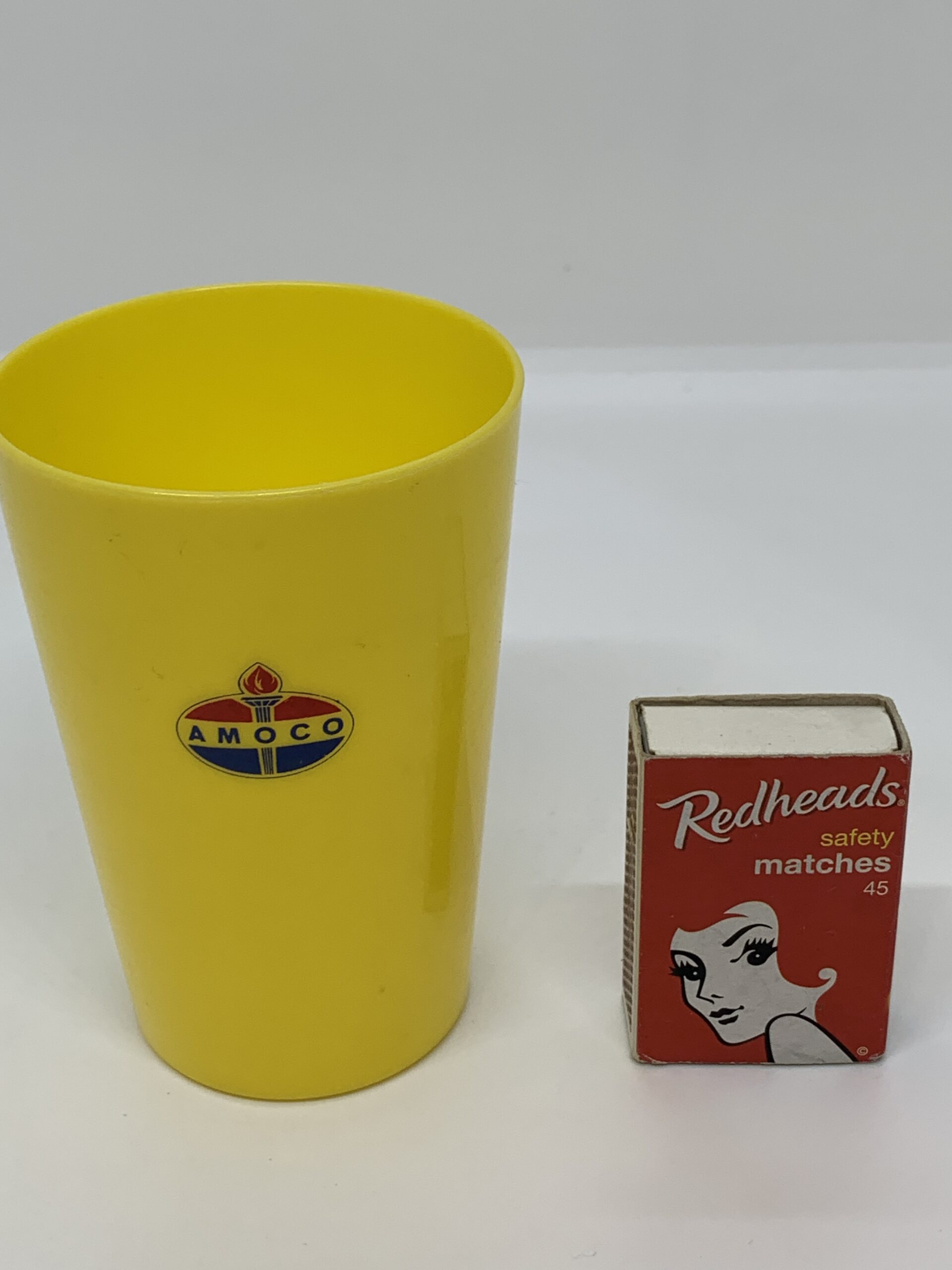 Vintage Amoco Branded Plastic Cup (coloured logo) - Vintage Keepsakes