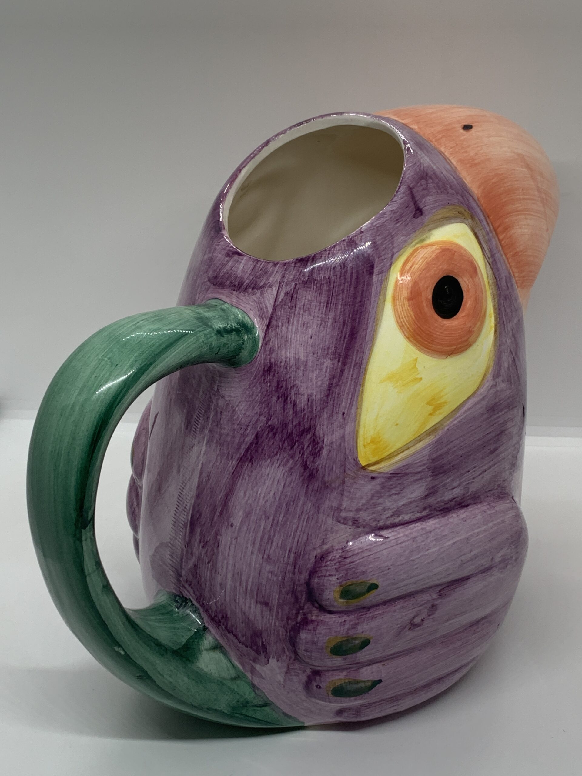 Ceramic Water Jug in the form of a Toucan - 26cm high - Vintage Keepsakes