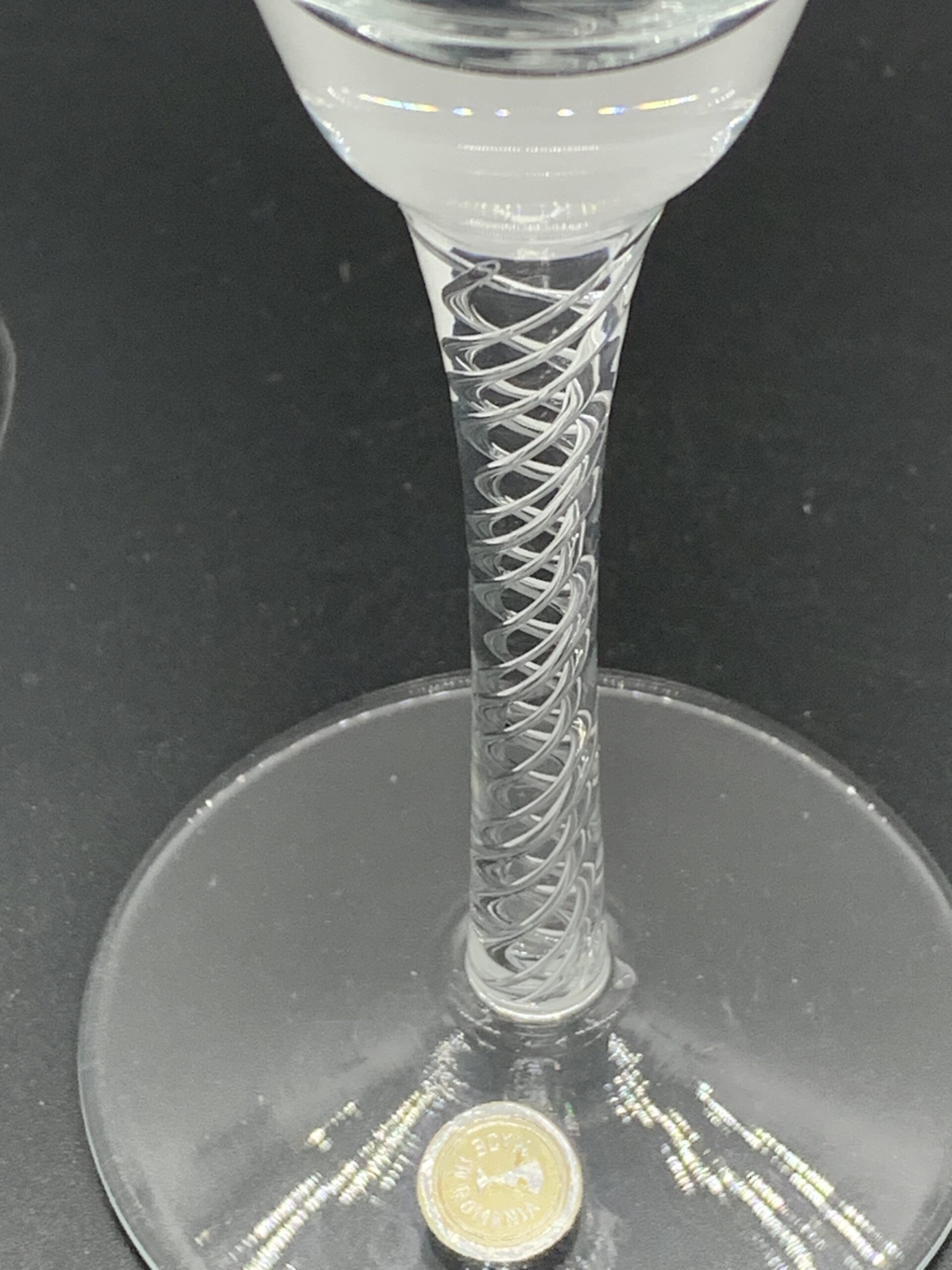 Helix Stemmed Glasses - Made in Romania - with original sticker ...