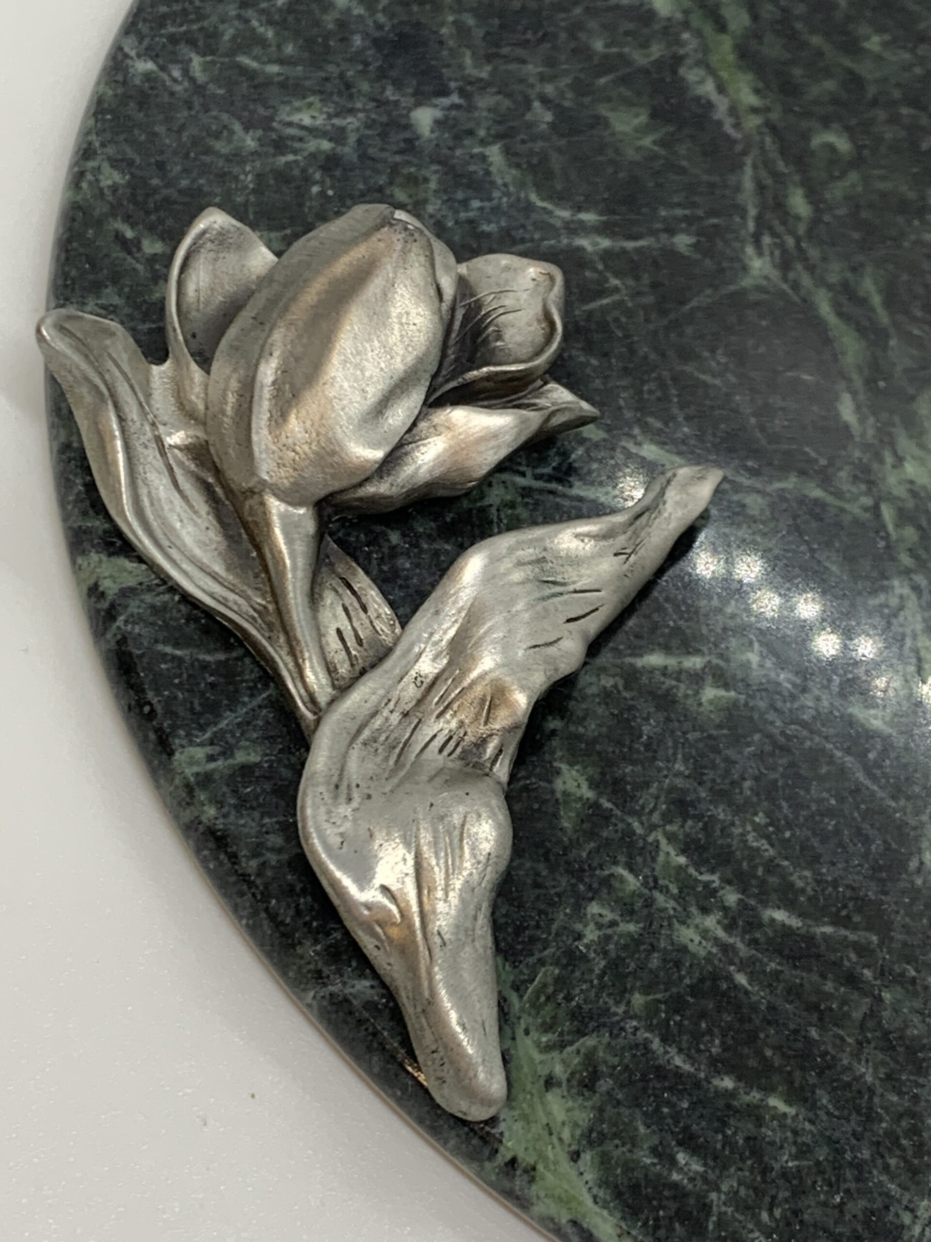 Seagull Pewter Cheese Board and Knife in Box - Vintage Keepsakes