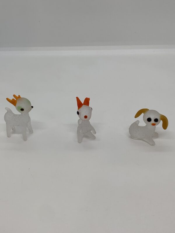 Set of 6 Small Glass Animals in Original Box - Vintage Keepsakes
