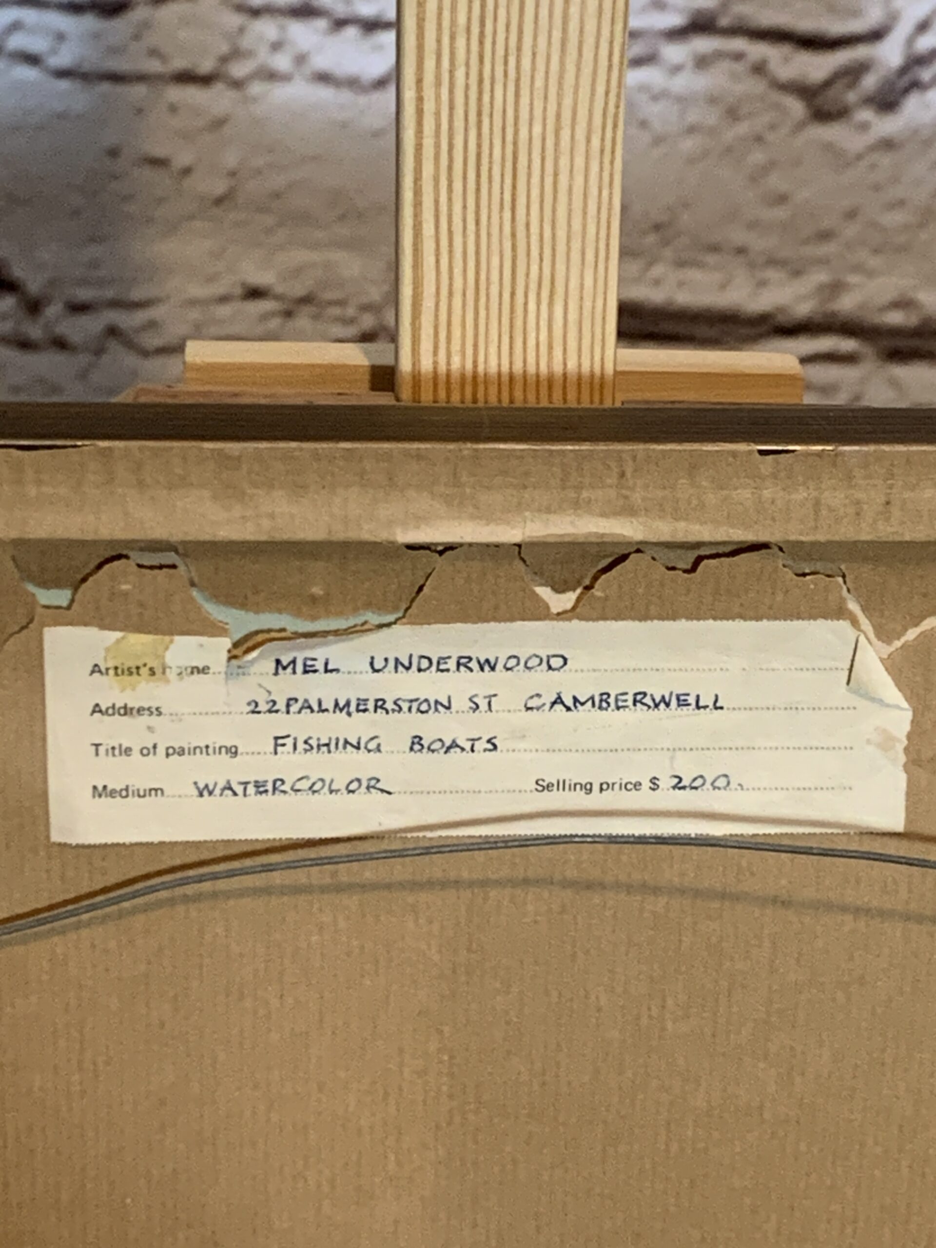 Mel Underwood (1907-1990) Original Watercolor signed lower right ...