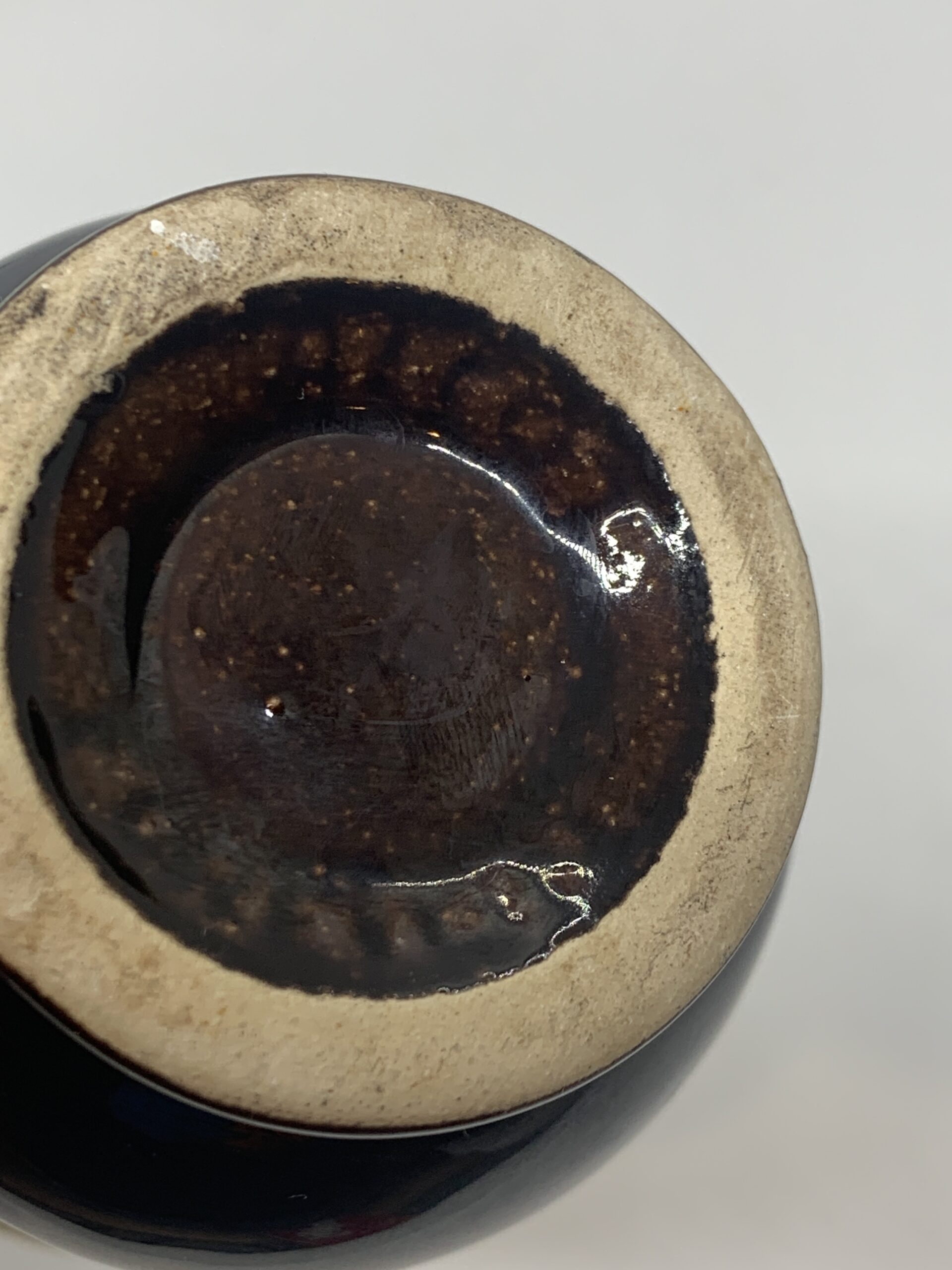 Pottery Vase with Gilt Lip 8cm high (marked Foreign to base) - Vintage ...