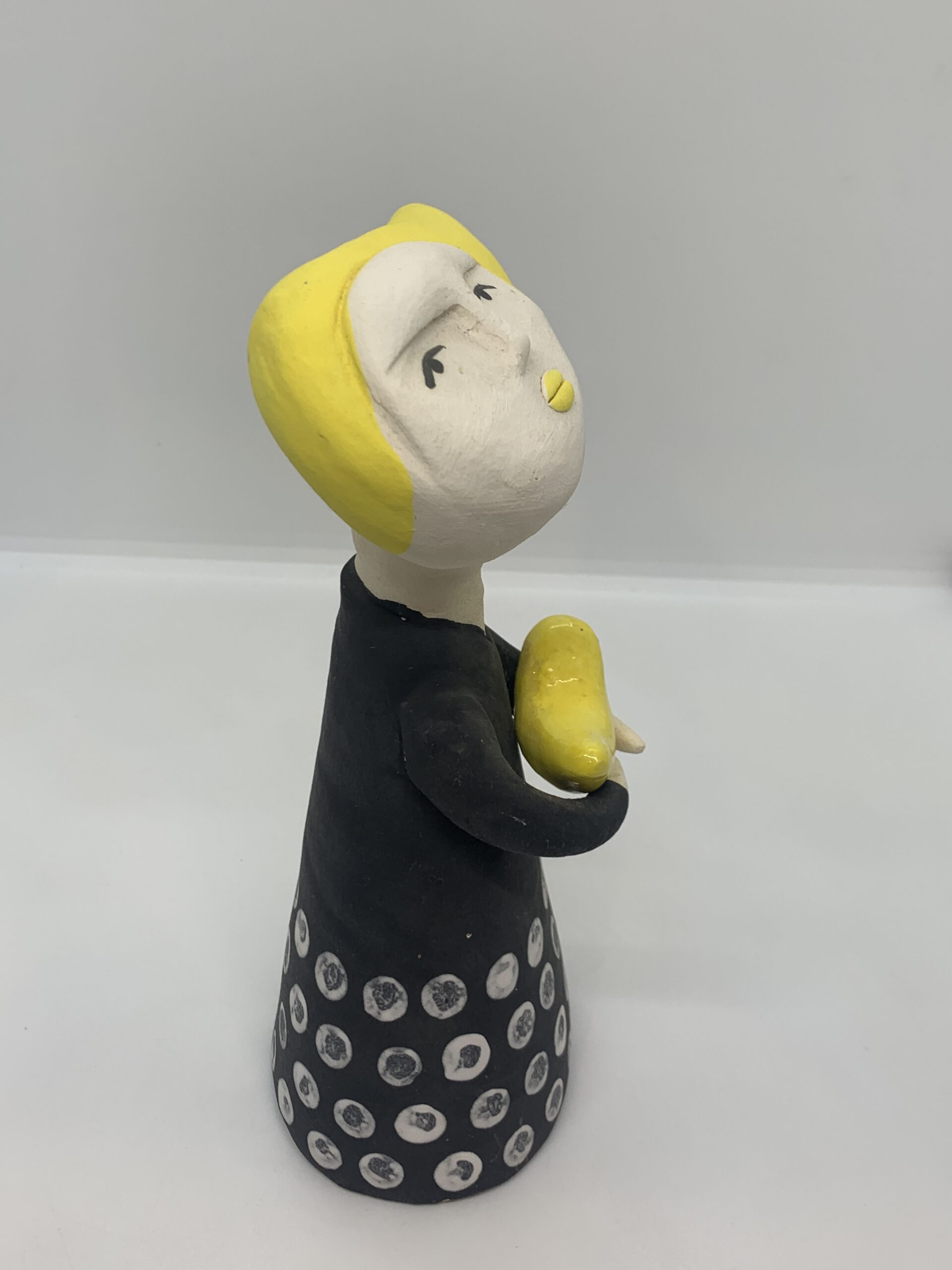 Ann-Maree Gentile Pottery Windswept Lady 20cm - Vintage Keepsakes