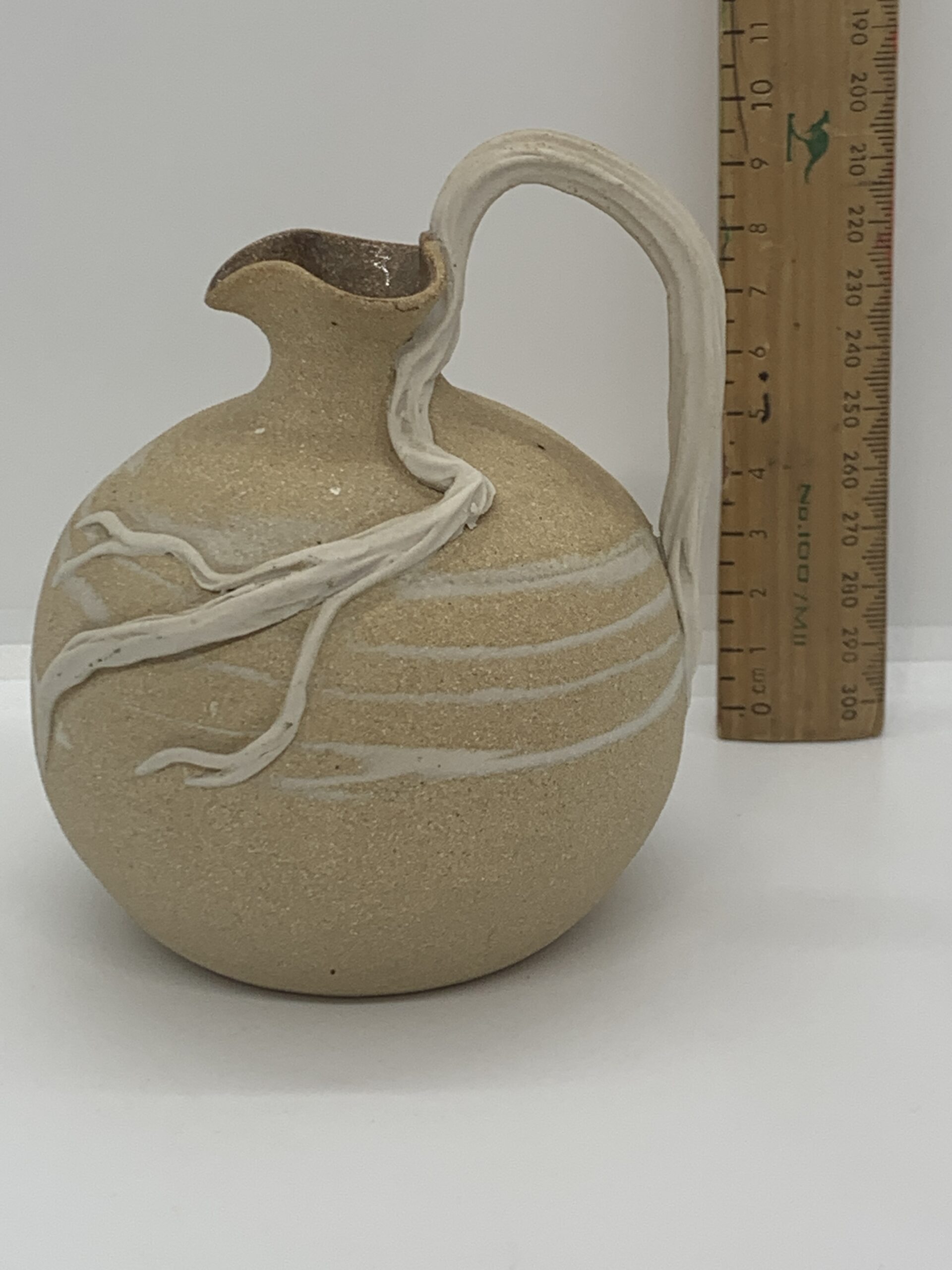 Eric Juckert Australian Pottery Jug 10cm - branch form handle - Vintage ...