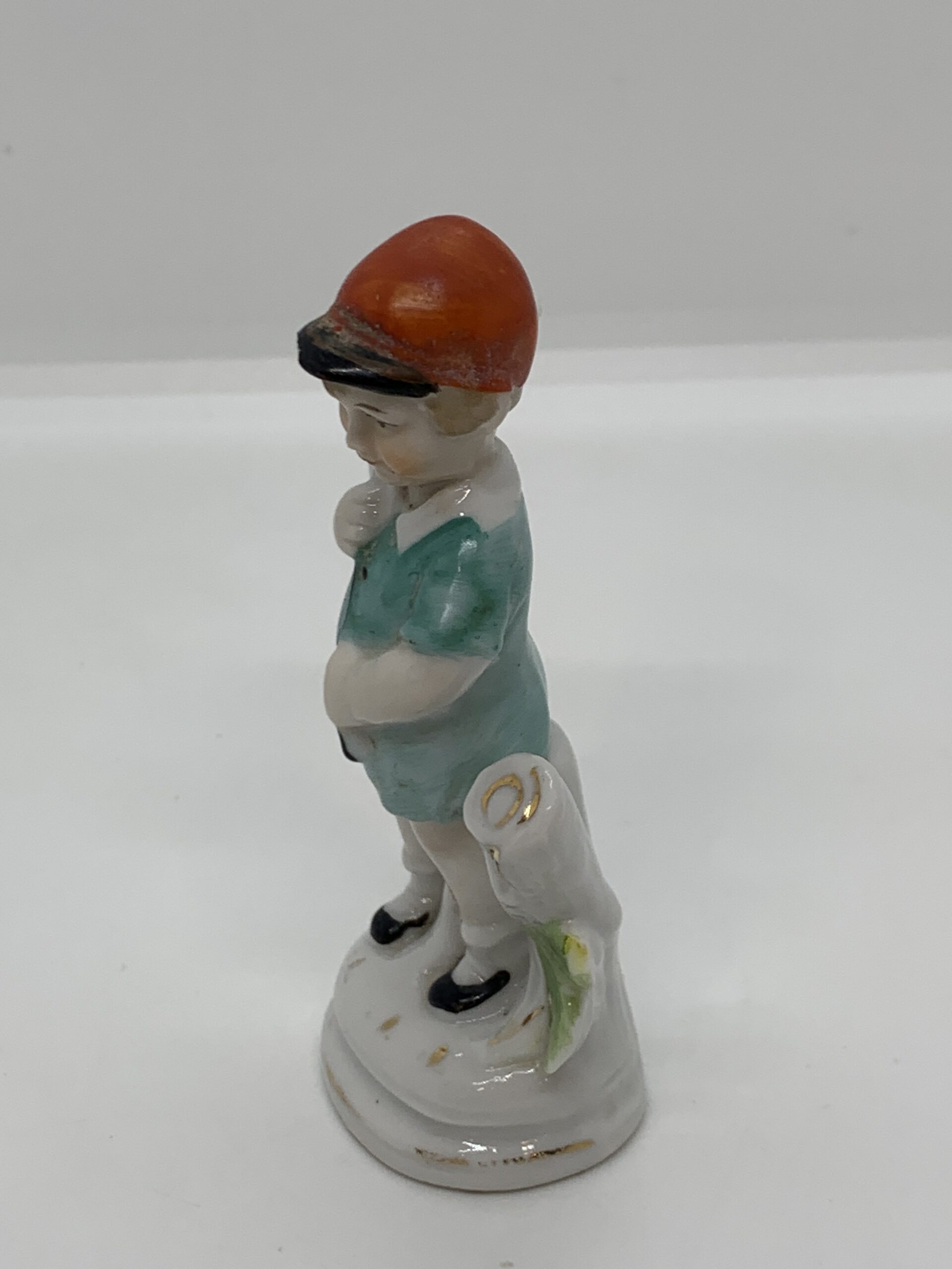 Porcelain Boy with shoulder vase (small) 9.5cm - Vintage Keepsakes