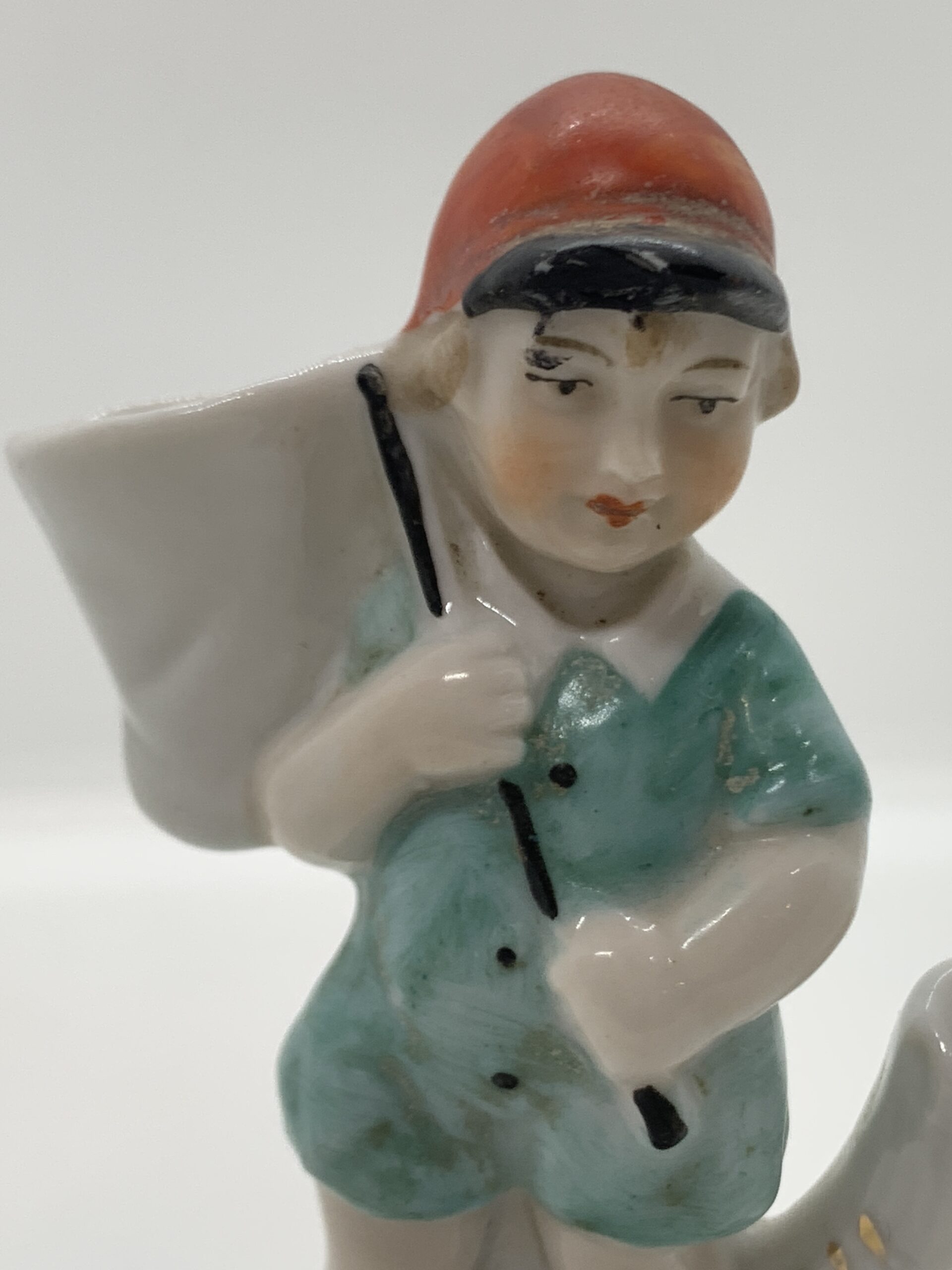 Porcelain Boy with shoulder vase (small) 9.5cm - Vintage Keepsakes