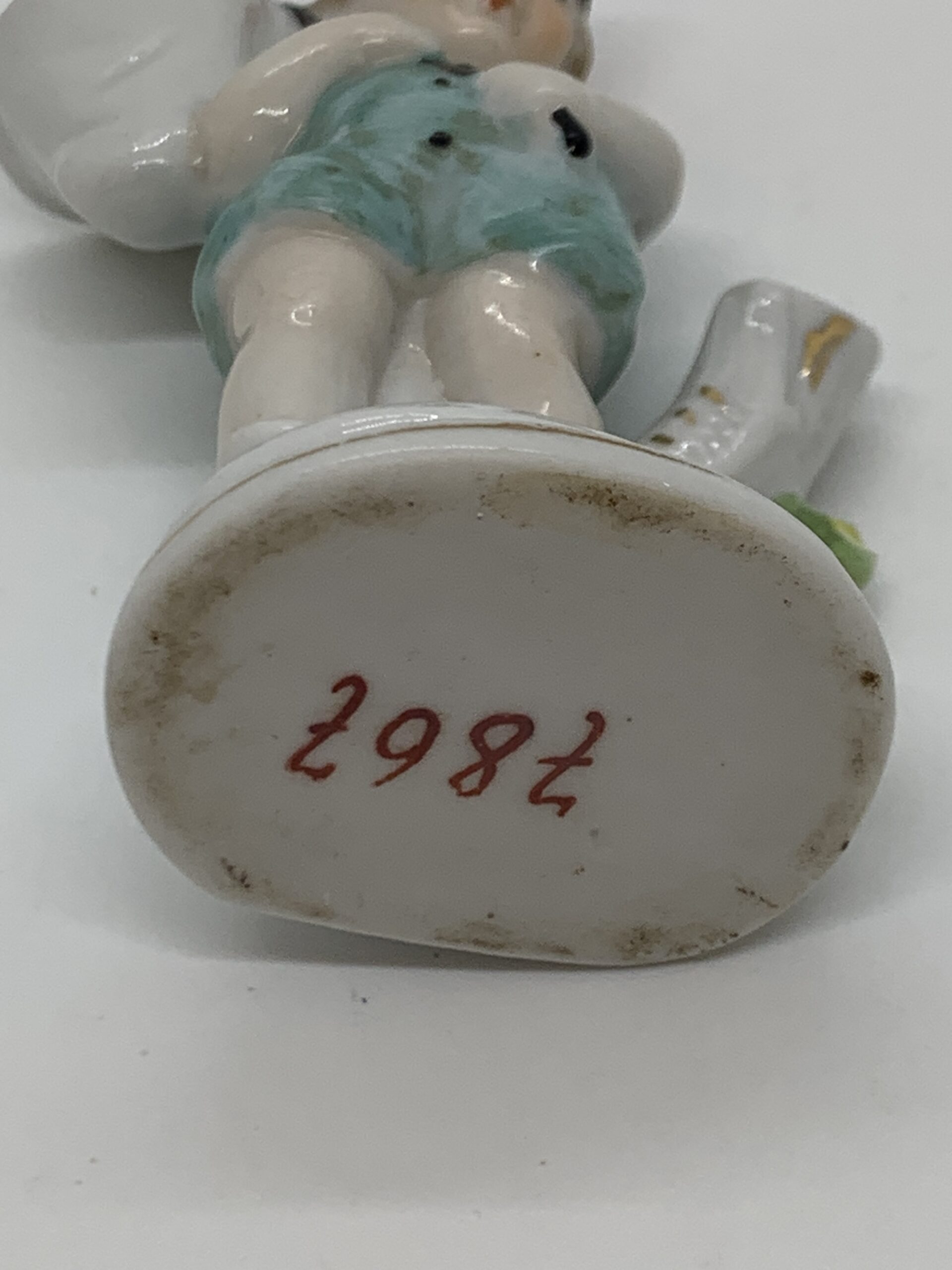 Porcelain Boy with shoulder vase (small) 9.5cm - Vintage Keepsakes