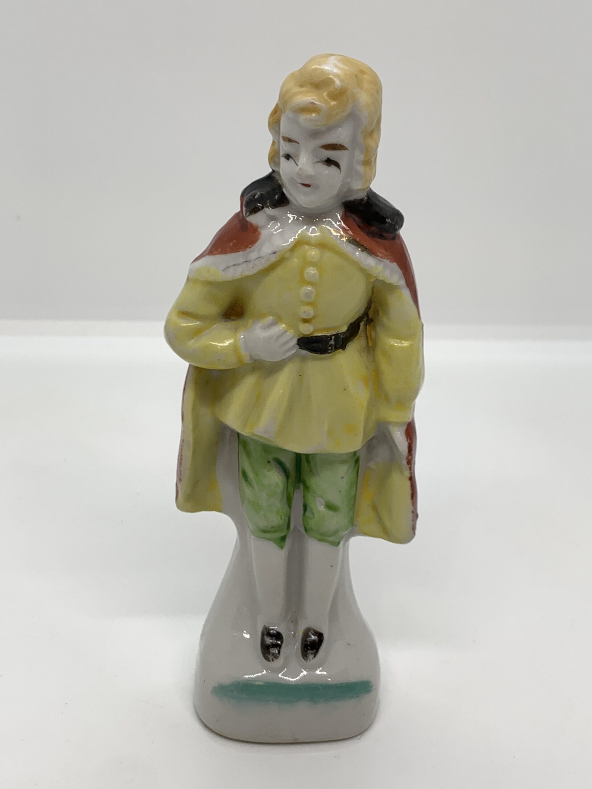 Japanese Porcelain Boy with Cape 14cm - Vintage Keepsakes