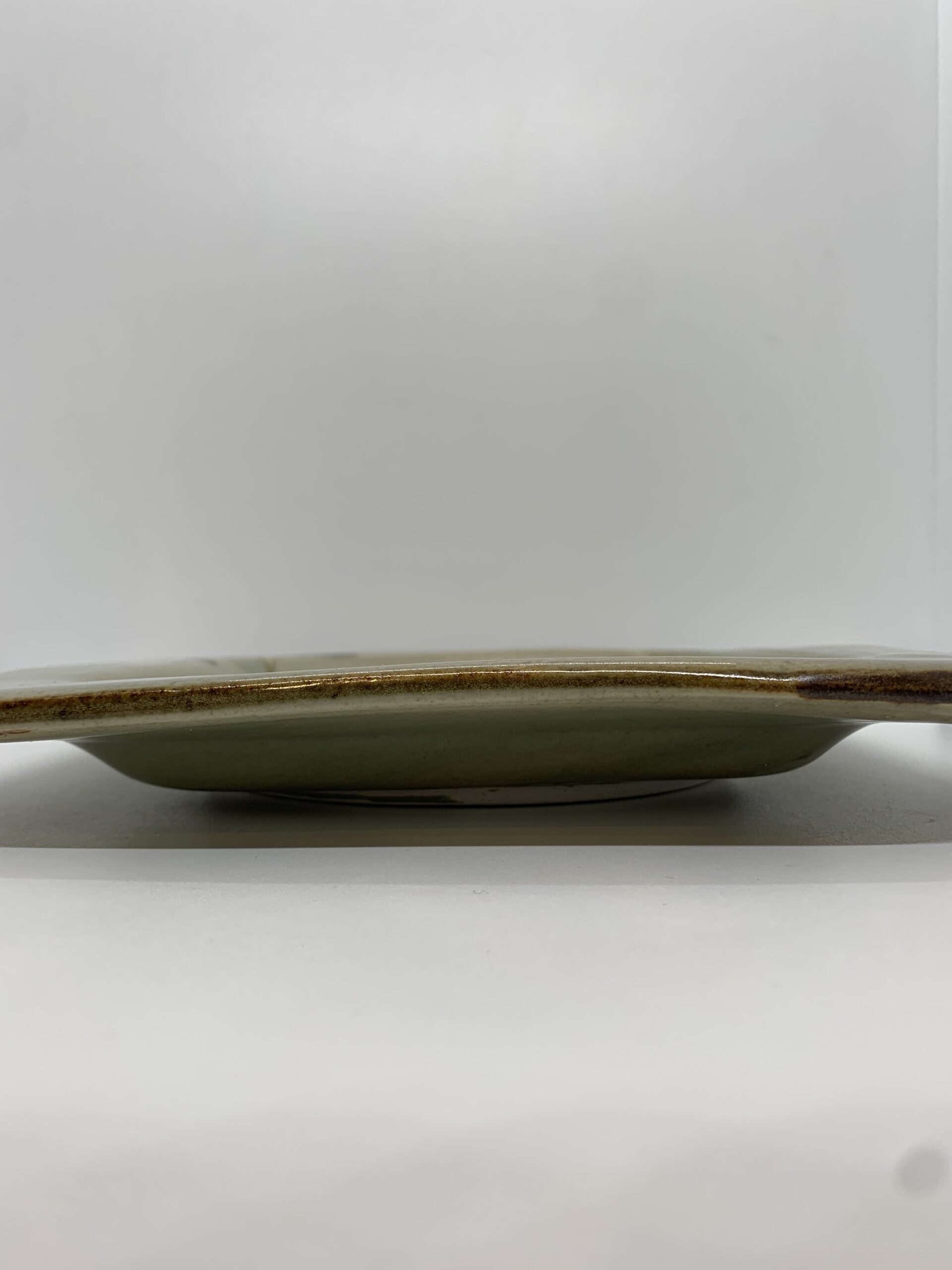 Australian Pottery Square Dish with Gumleaf design marked to base 22cm ...