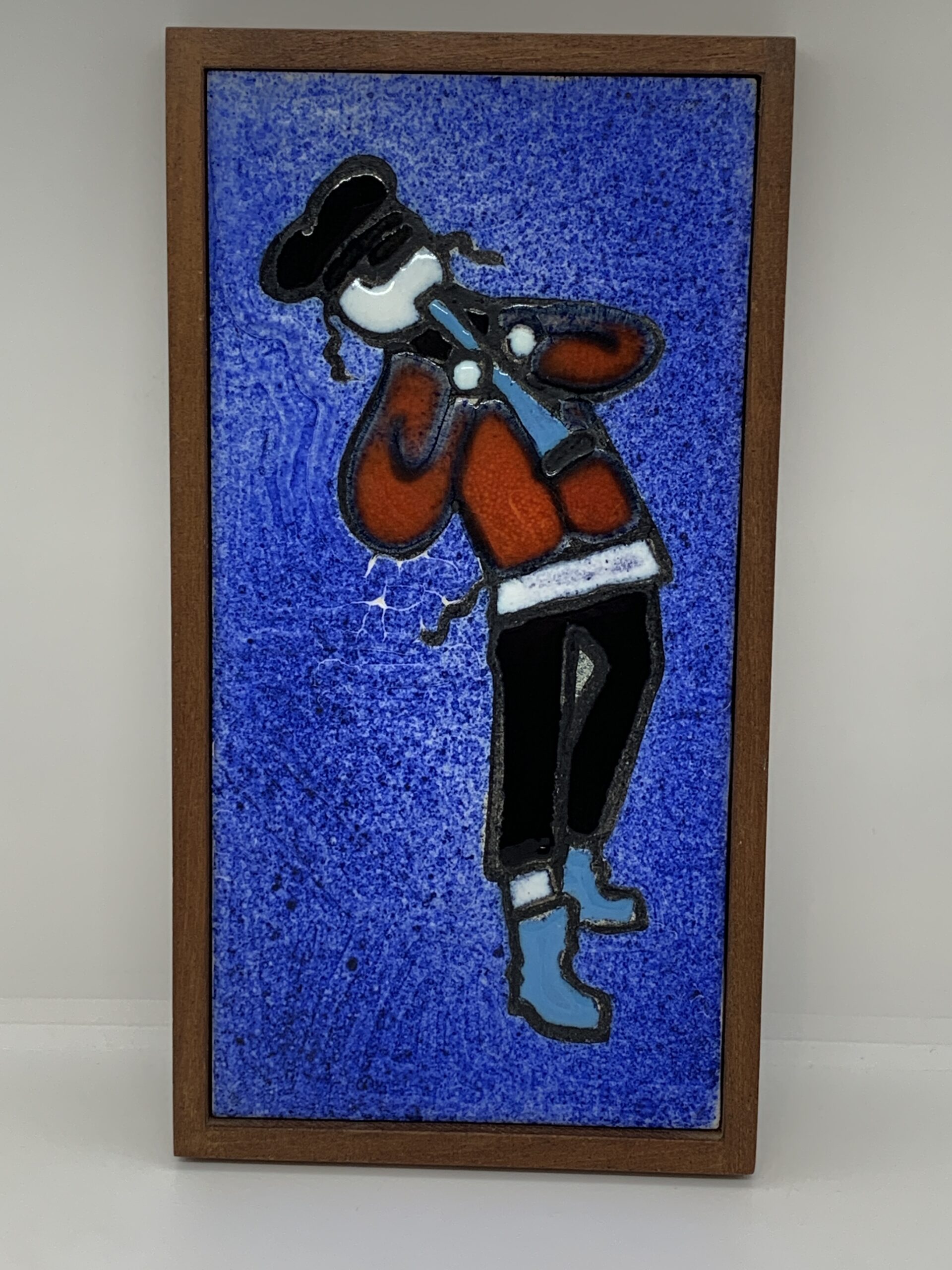 An Ein Reb Art Ceramic Hand Crafted Tile - Hassidic Musician - 23x12cm ...
