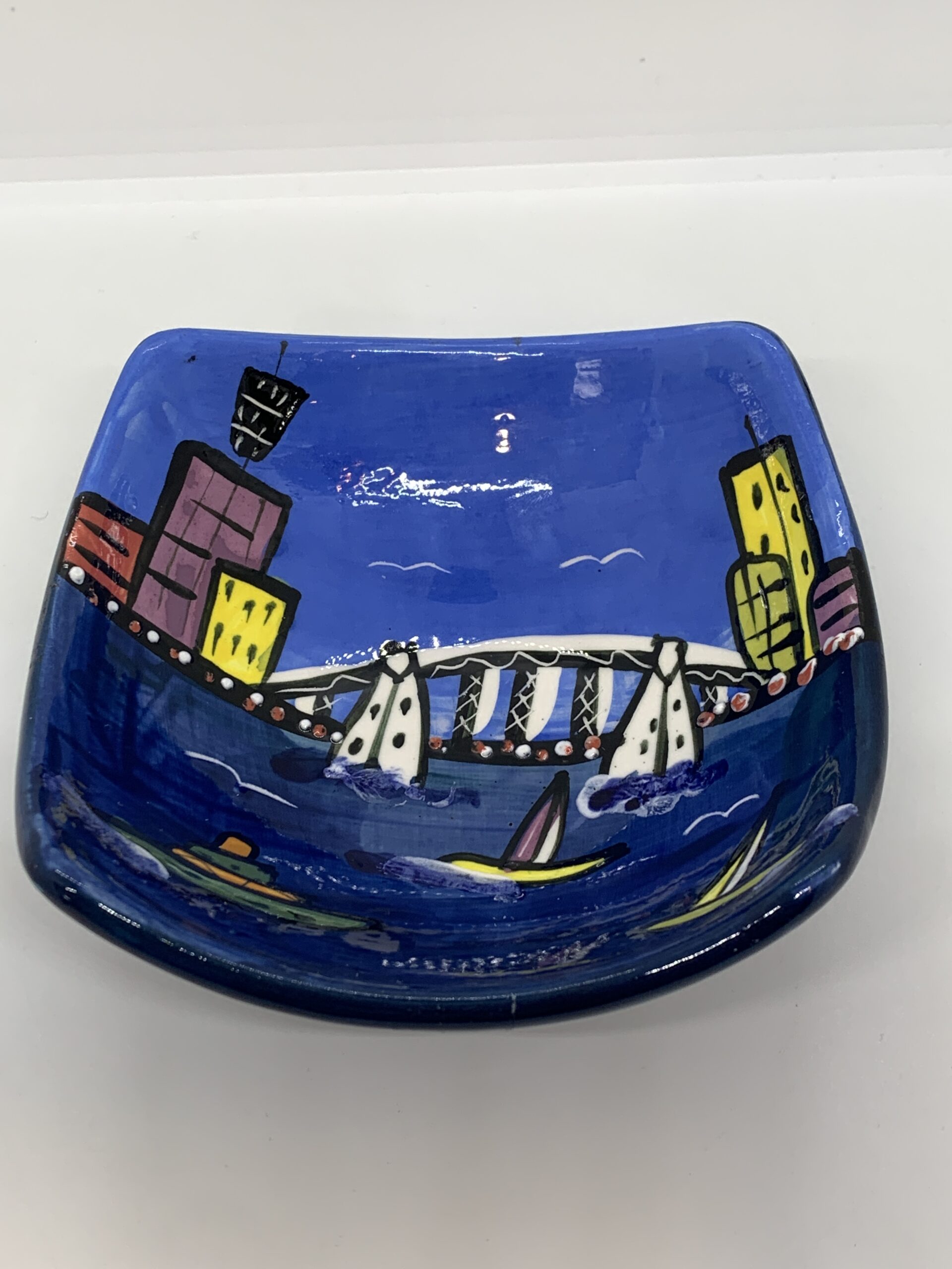 Sam and Marianne Harbour Bridge Australian Pottery Bowl 14cm - Vintage ...