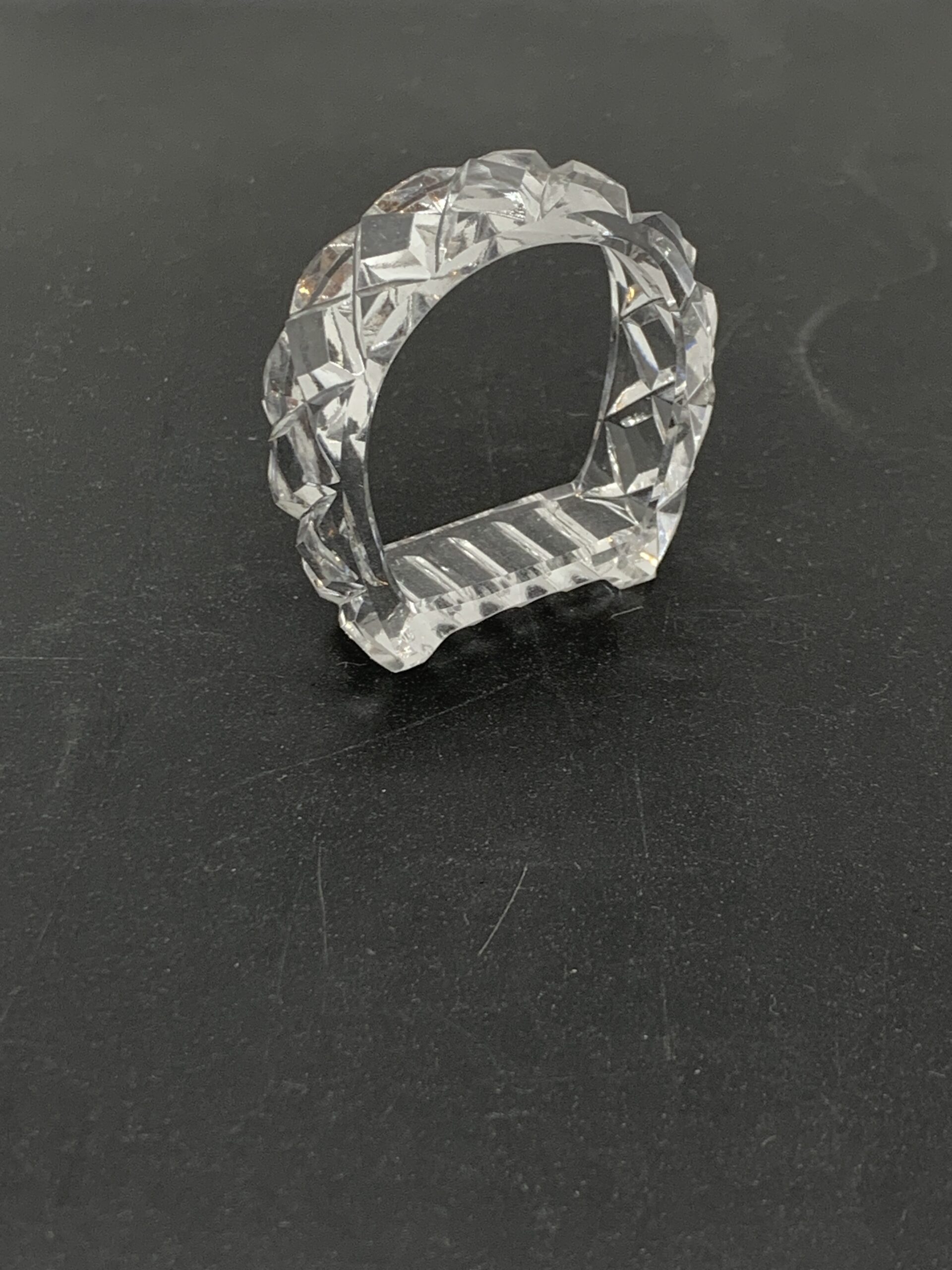 Crystal Napkin Ring - Arched - Vintage Keepsakes