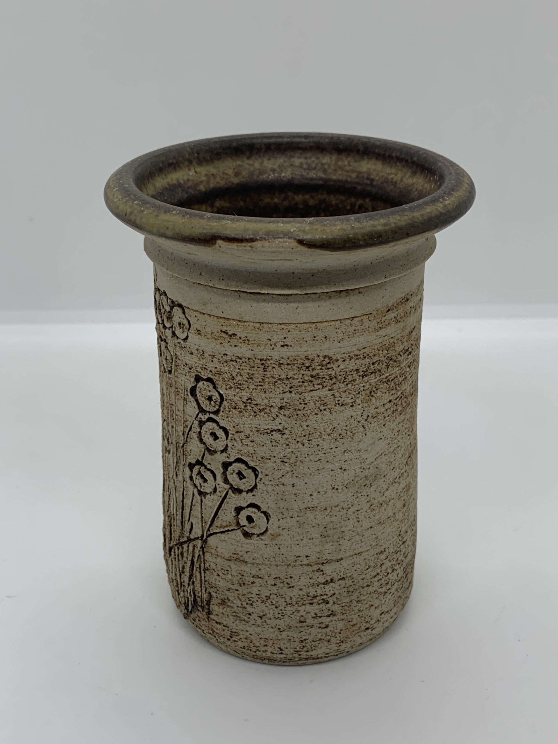 Rick Oakley Australian Pottery Flower Vase 12cm - Vintage Keepsakes