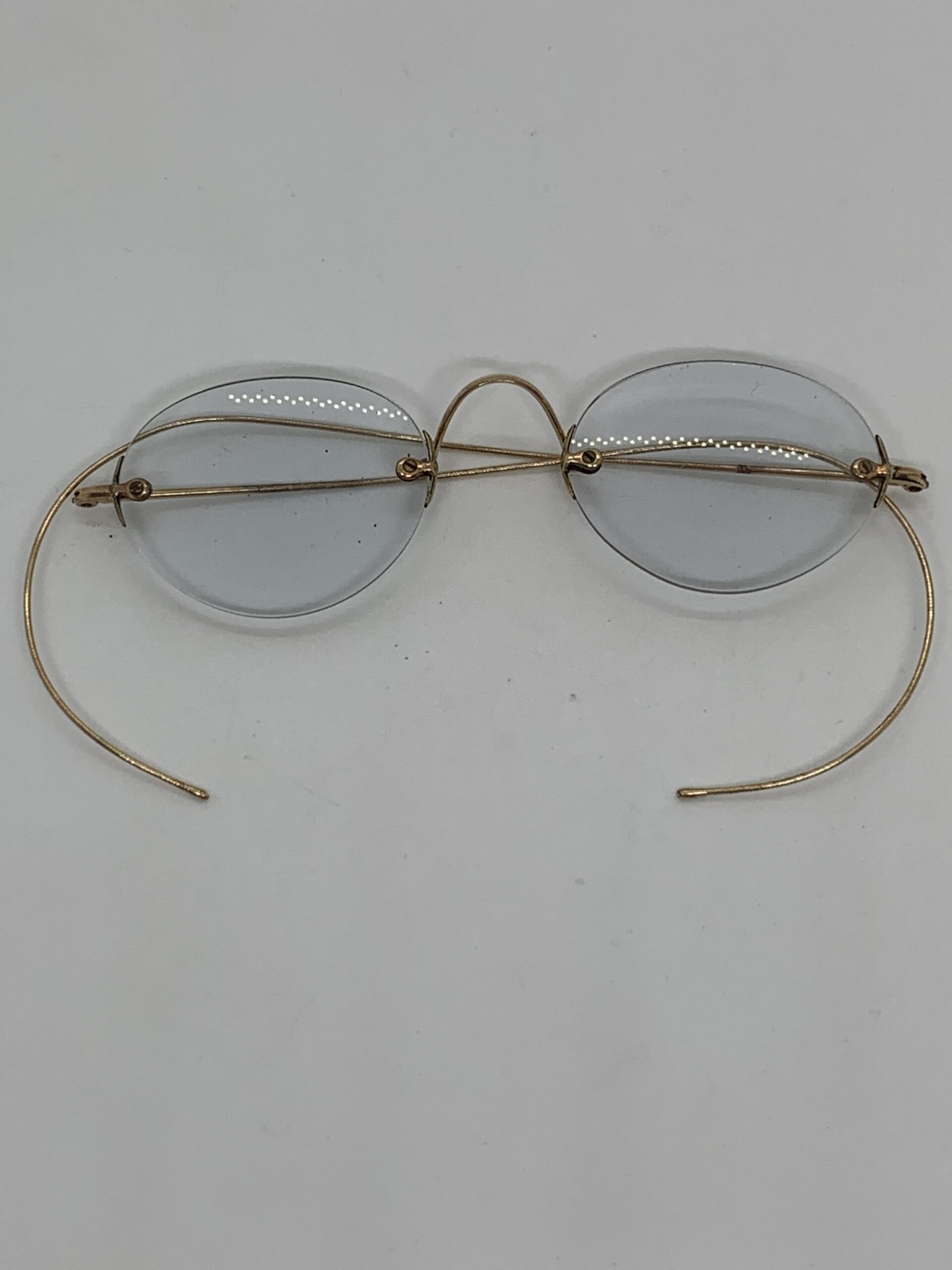 Antique Spectacles in Case Rimless - Vintage Keepsakes