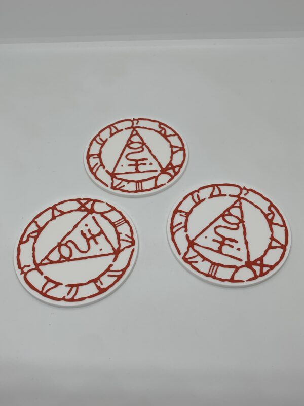 Set of 3 - Silent Hill Seal Of Metatron Coasters - Vintage Keepsakes