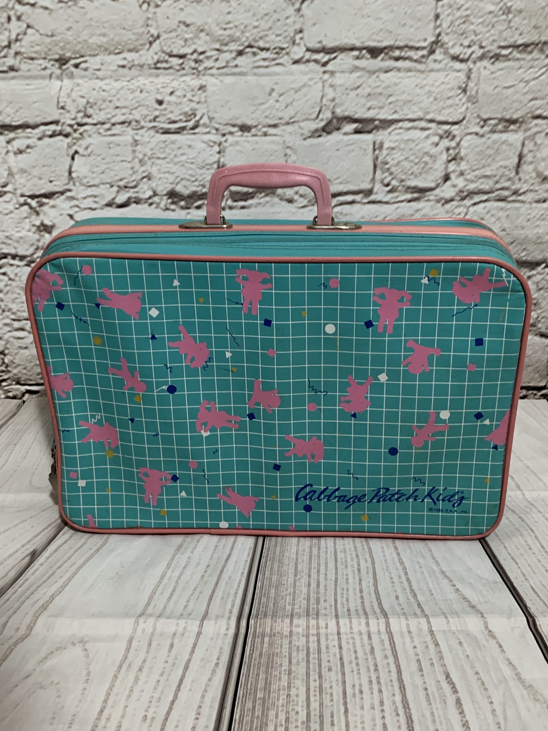 Cabbage Patch Kids Suitcase 1986 (Pink) 33x48cm - Vintage Keepsakes