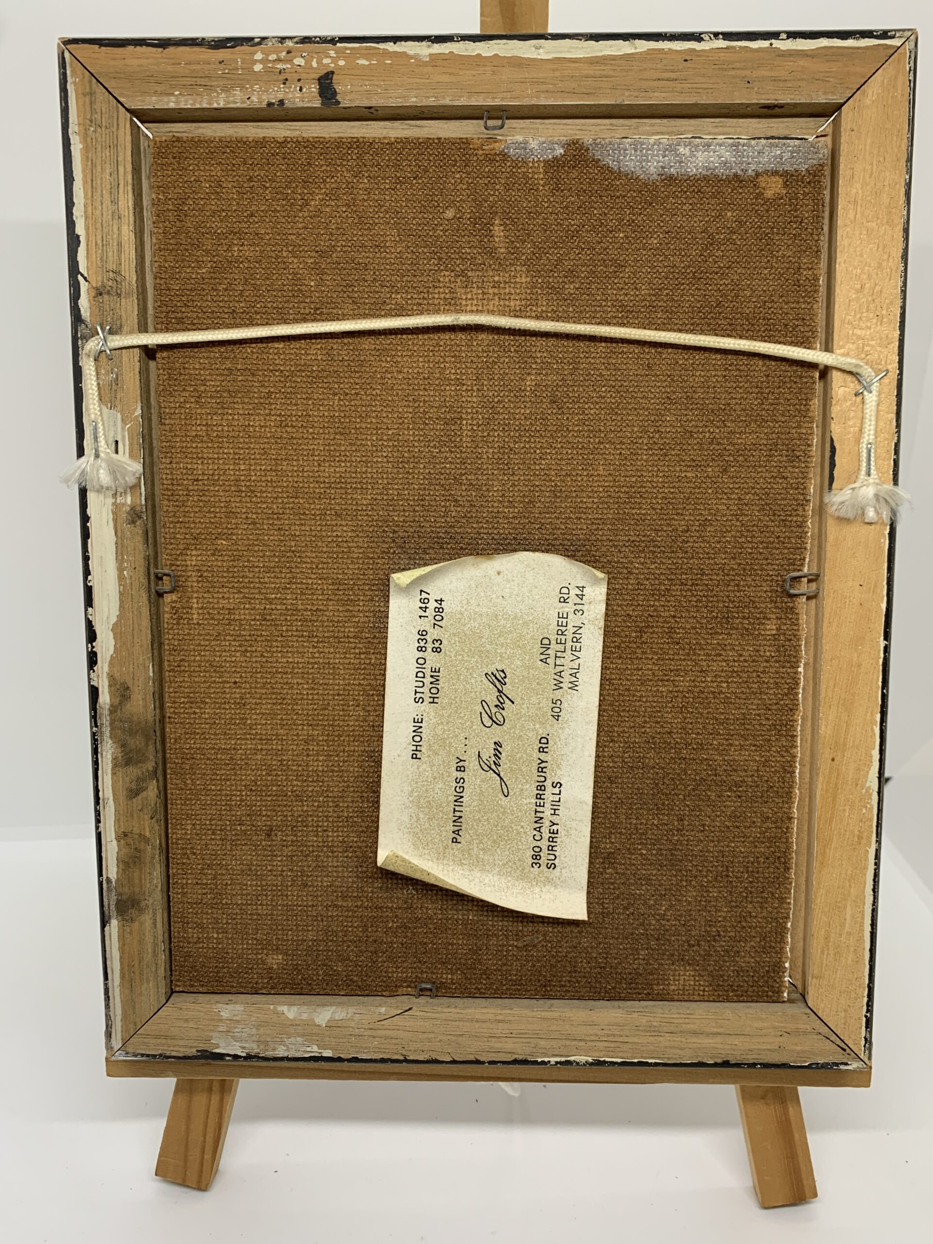 Jim Crofts Oil Painting on Board - Orange Tones - 24x19cm - Vintage ...