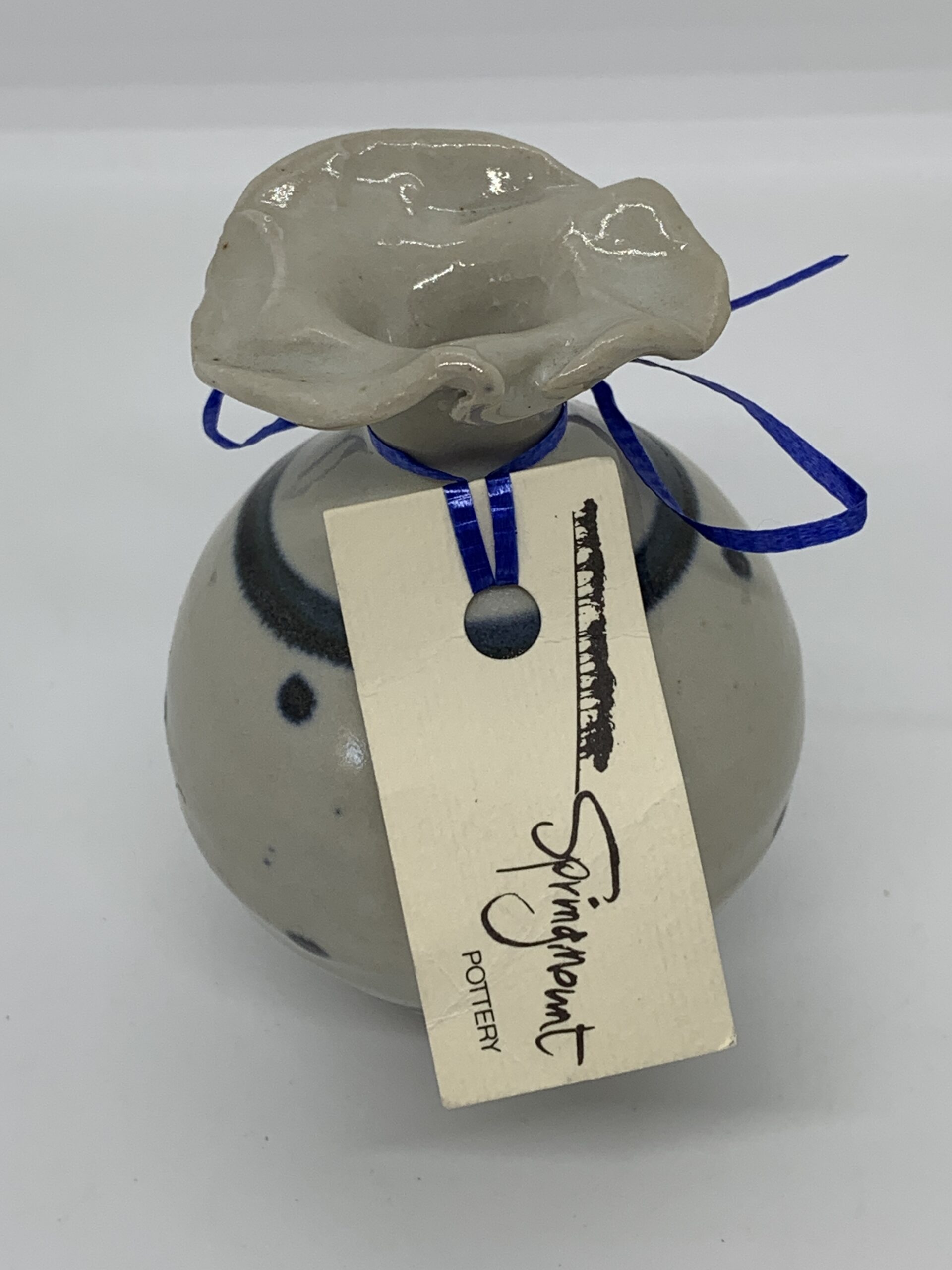 Small Springmount Pottery Vase 7cm - Vintage Keepsakes