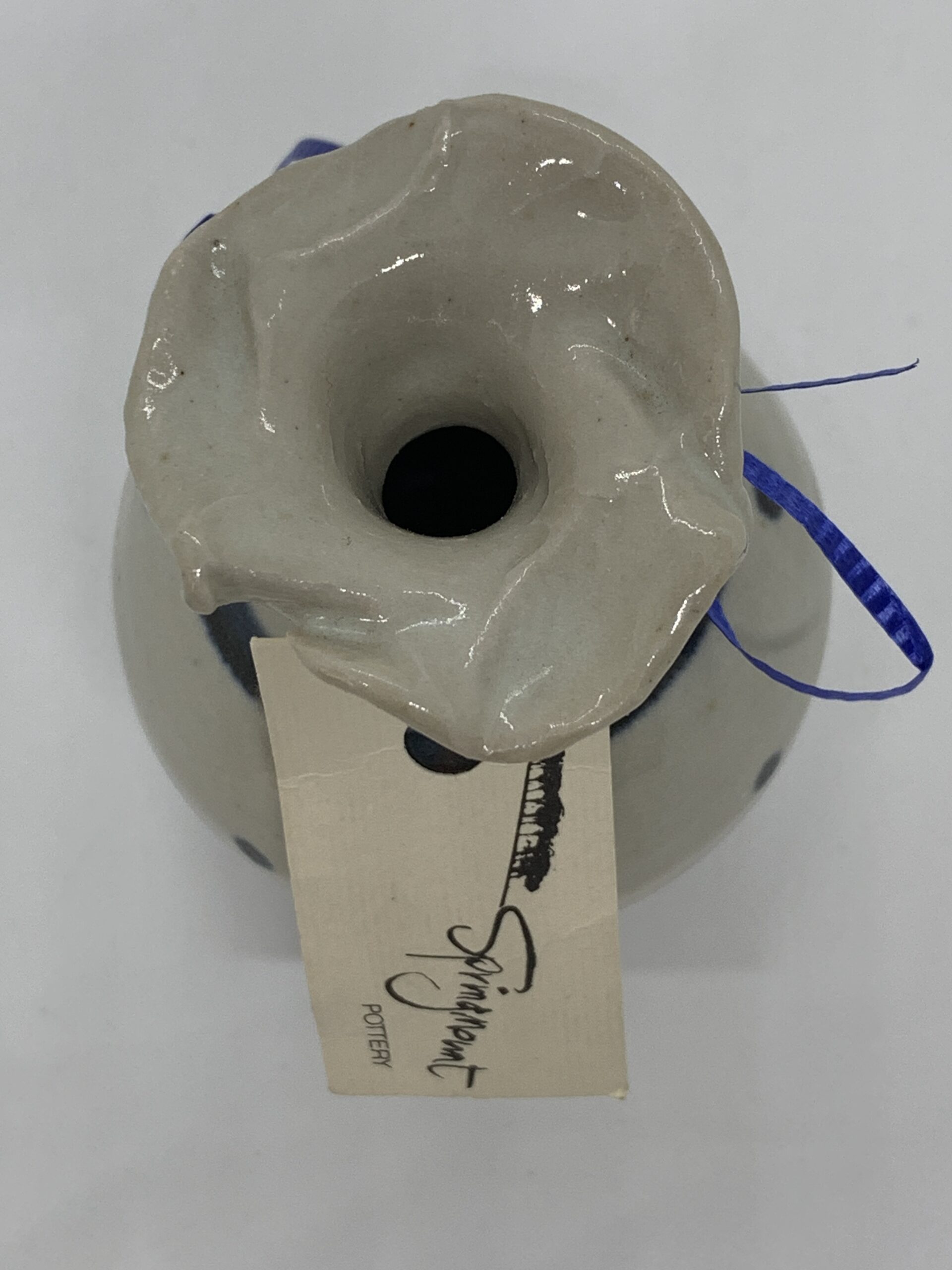 Small Springmount Pottery Vase 7cm - Vintage Keepsakes