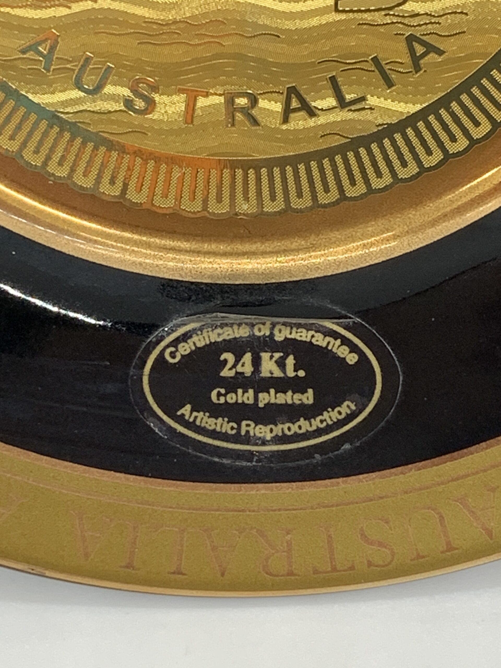 Sydney Opera House and Harbour Bridge 24ct Gold Plate 15cm - Vintage ...