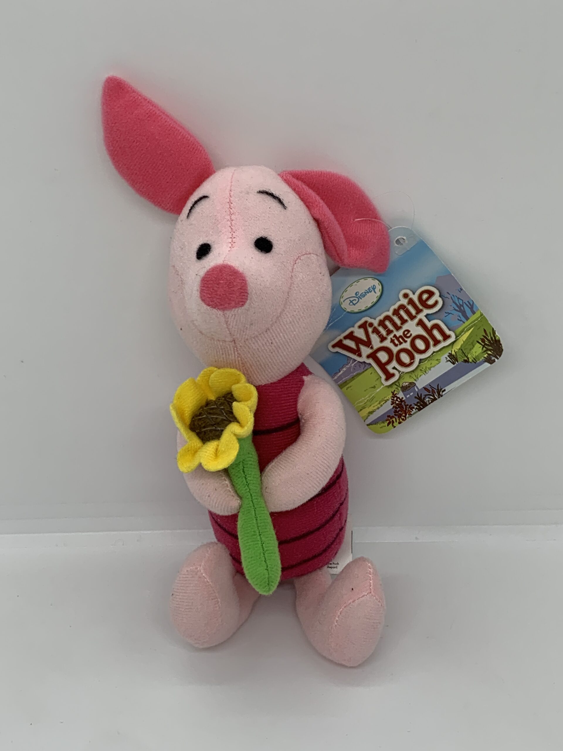 Piglet holding Flower Plush Toy 21cm - Vintage Keepsakes