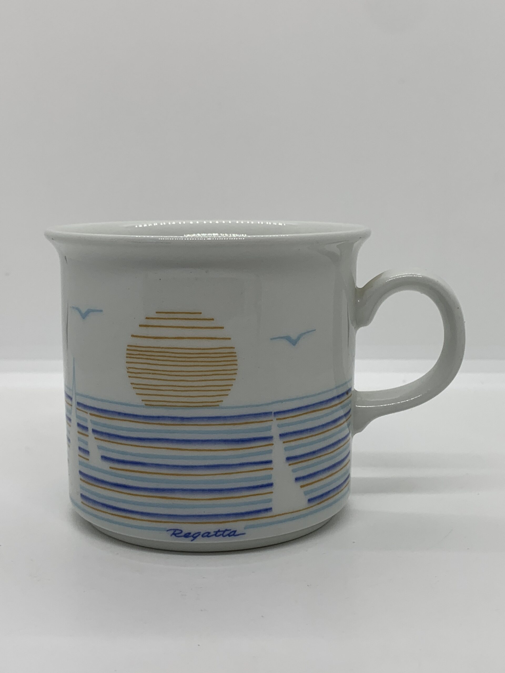 Figgjo Regatta Pattern Coffee Mug - Vintage Keepsakes