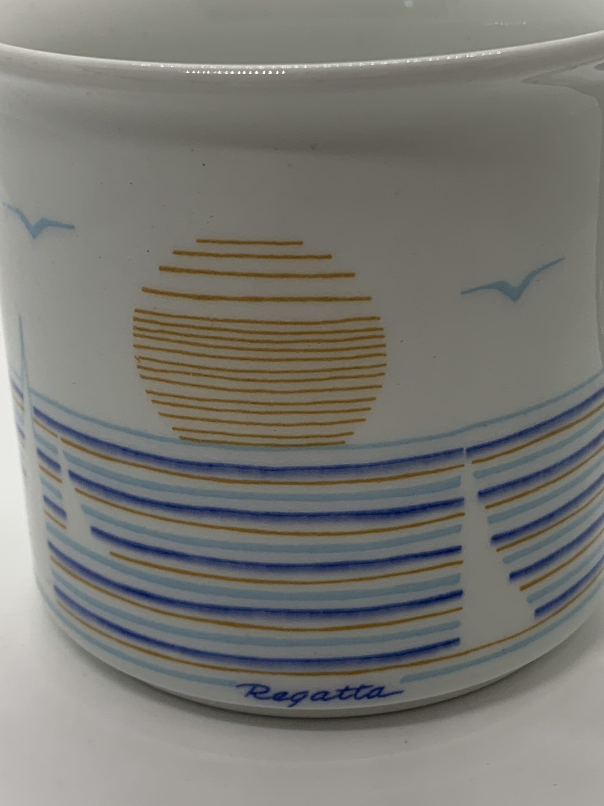 Figgjo Regatta Pattern Coffee Mug - Vintage Keepsakes