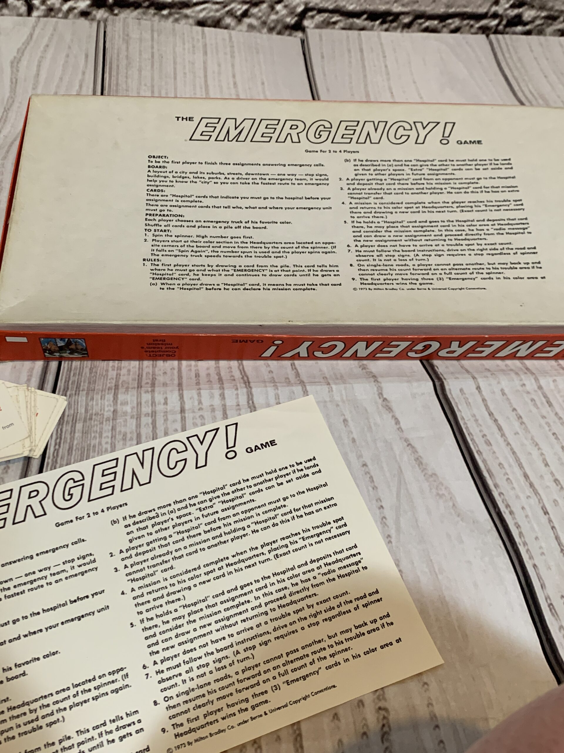 JS The Emergency Game (missing one car) - Vintage Keepsakes